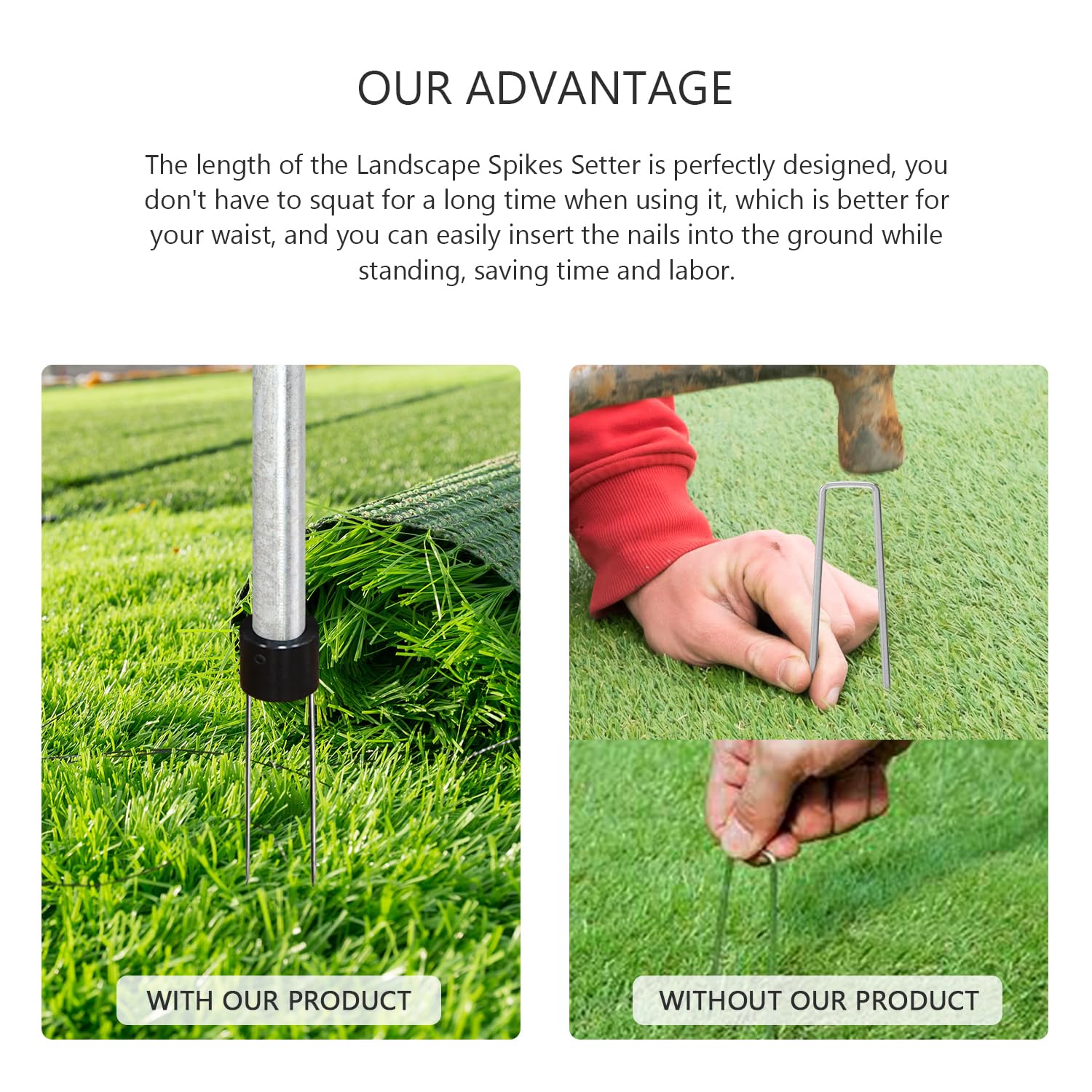 Snapklik.com : Landscape Staples Driver, 39 Sod Staple Driver, Garden ...