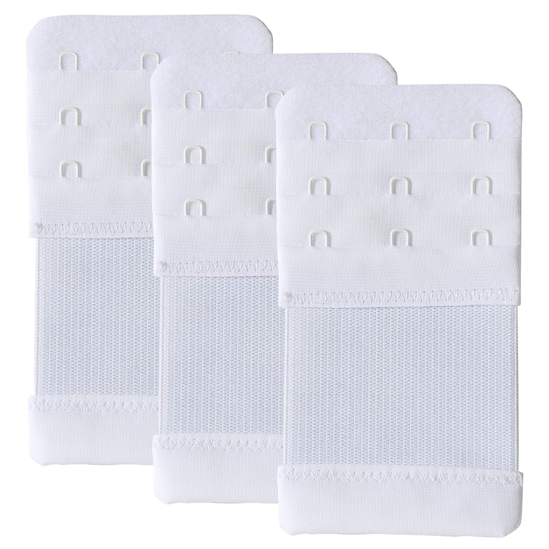 Snapklik.com : Bra Extender 3 Hook 3/4 Inch Spacing Elastic Stretchy ...