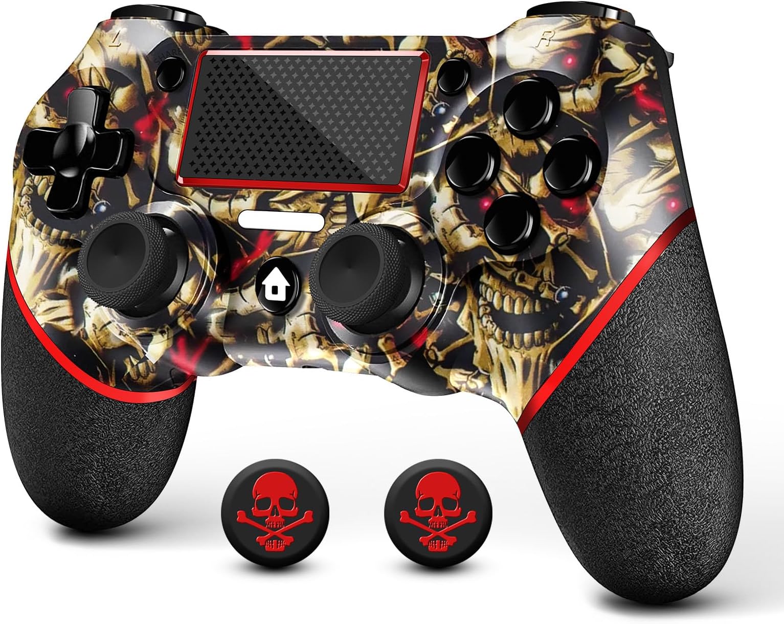 KENNEAS 2023 Wireless Controller Kompatibel mit PS4/Pro/Slim, Gamepad Controller mit Programming ...