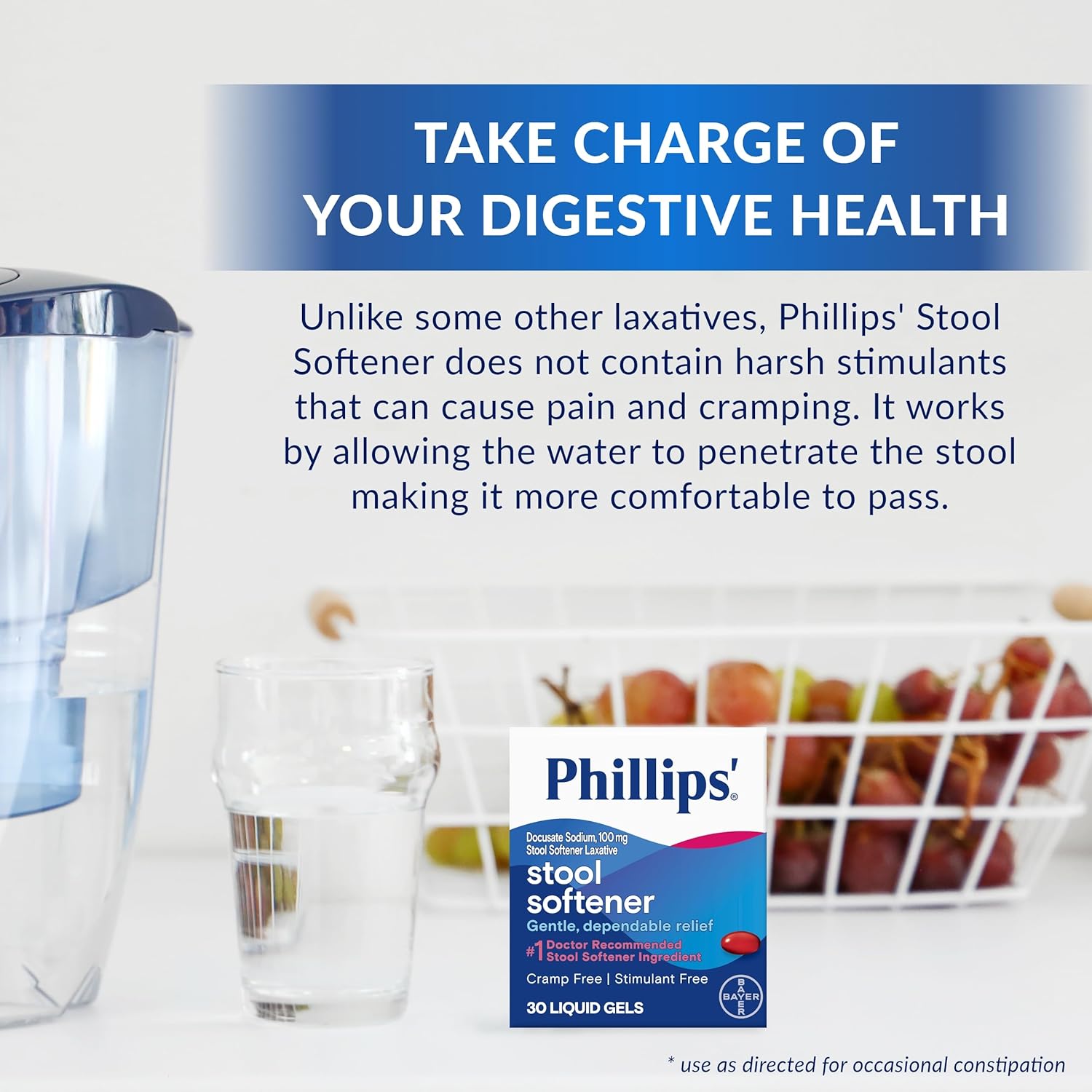 Phillips' Stool Softener Liquid Gels (Single Dose) Versus Pack of 2 ...