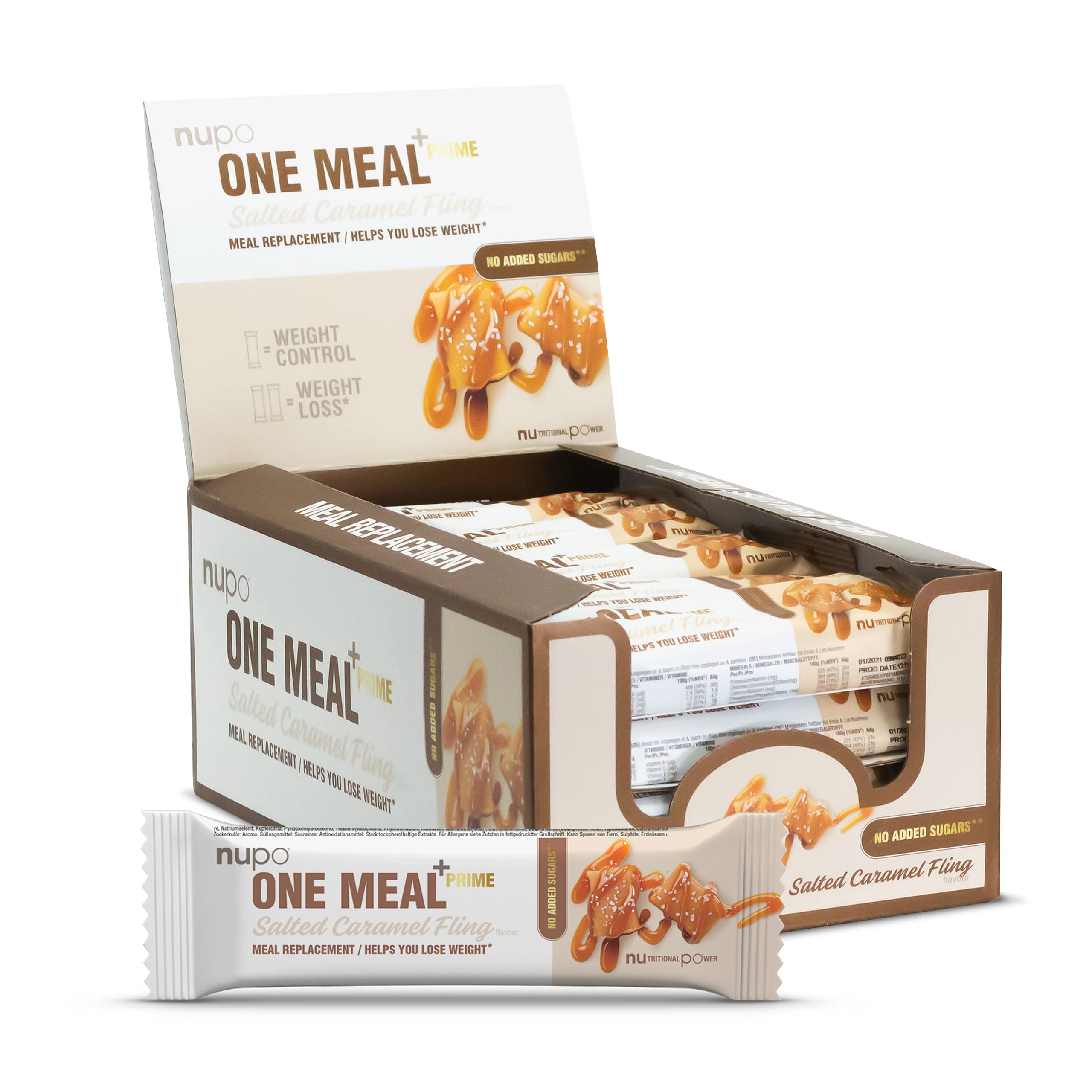 Buy NUPO One Meal +Prime Bar – Salted Caramel Fling I Meal replacement ...