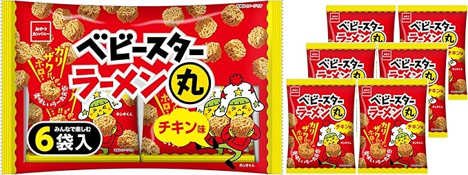 Amazon.co.jp: おやつカンパニー (公式)ベビースター ラーメン丸チキン味 132g(22g×6袋) : 食品・飲料・お酒