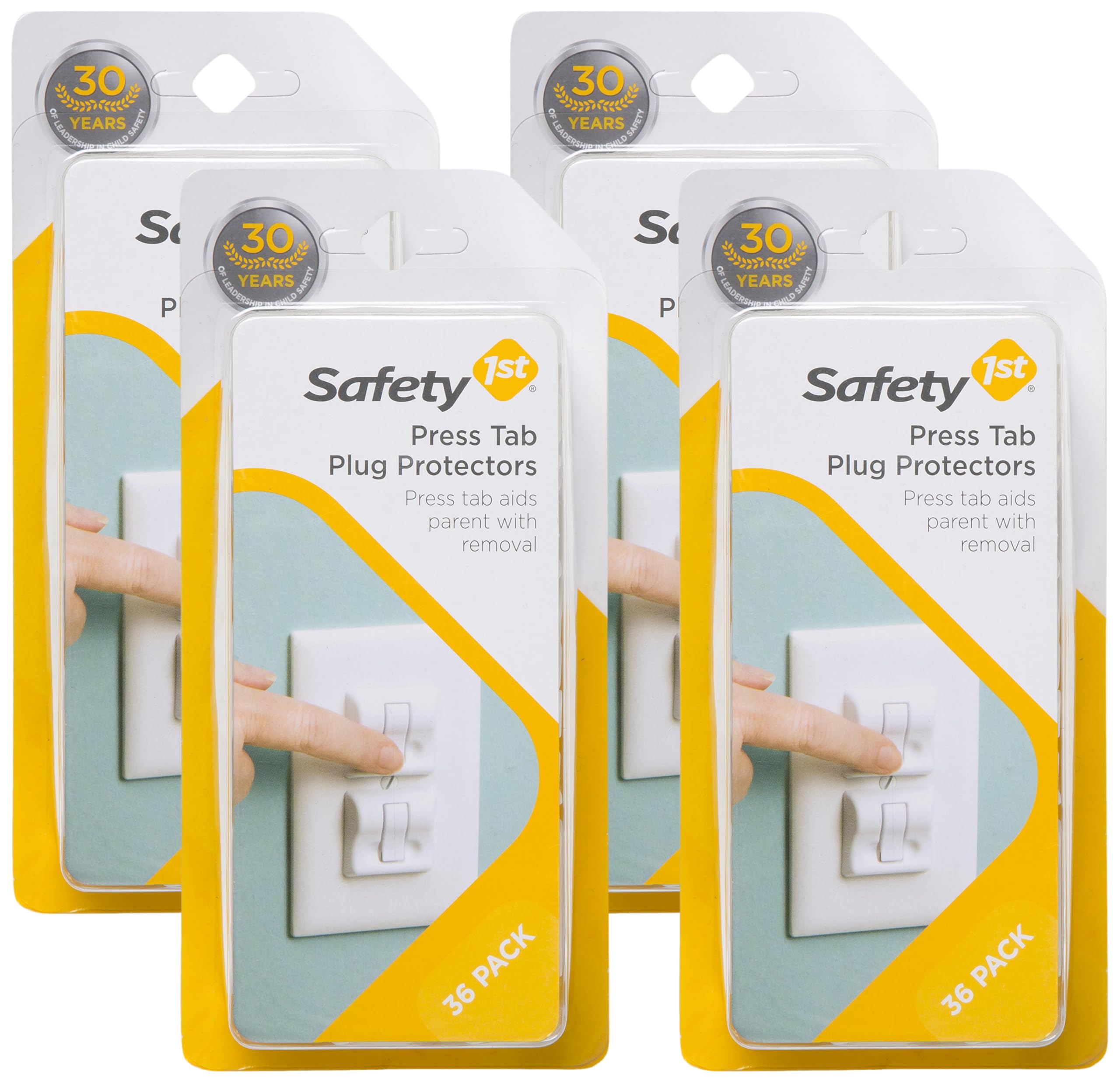 Amazon.com : Safety 1st Press Tab Plug Protectors 36 Count (Pack of 4 ...