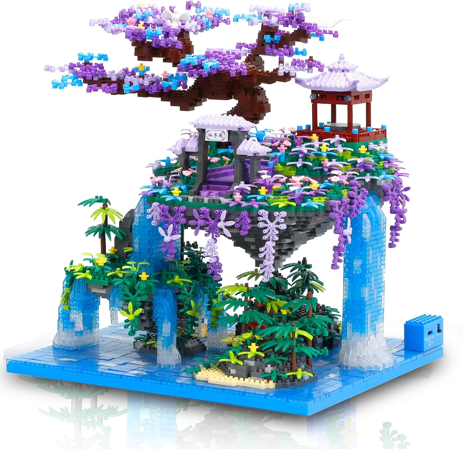 Amazon.com: Kimiangel Cherry Blossom Bonsai Tree Set with Lights ...