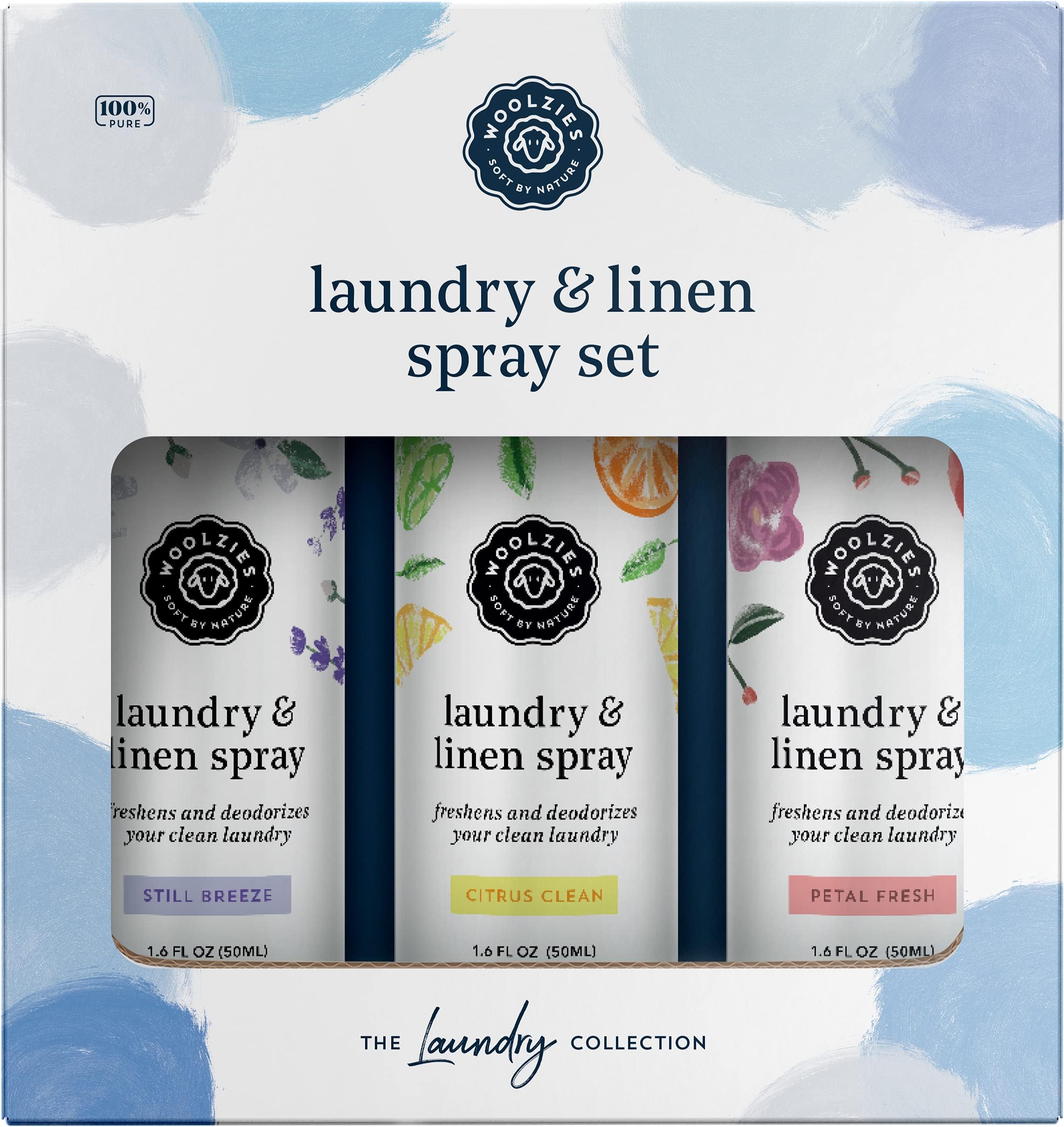 Amazon.com: Woolzies Laundry Essential Oil Linen Spray Set | Use with ...