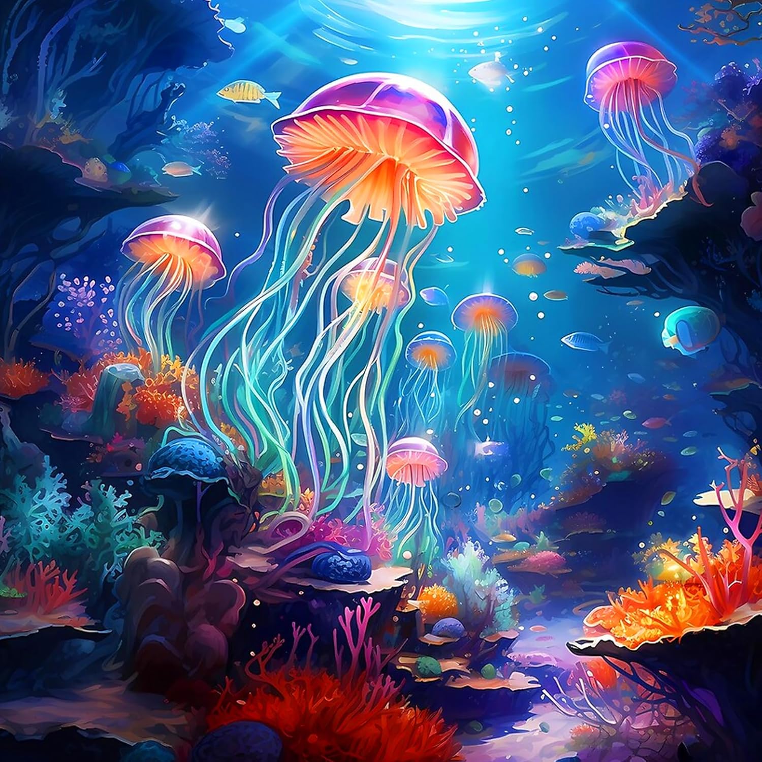 Amazon.com: igoodom Diamond Painting Kits for Adults, DIY Glowing ...