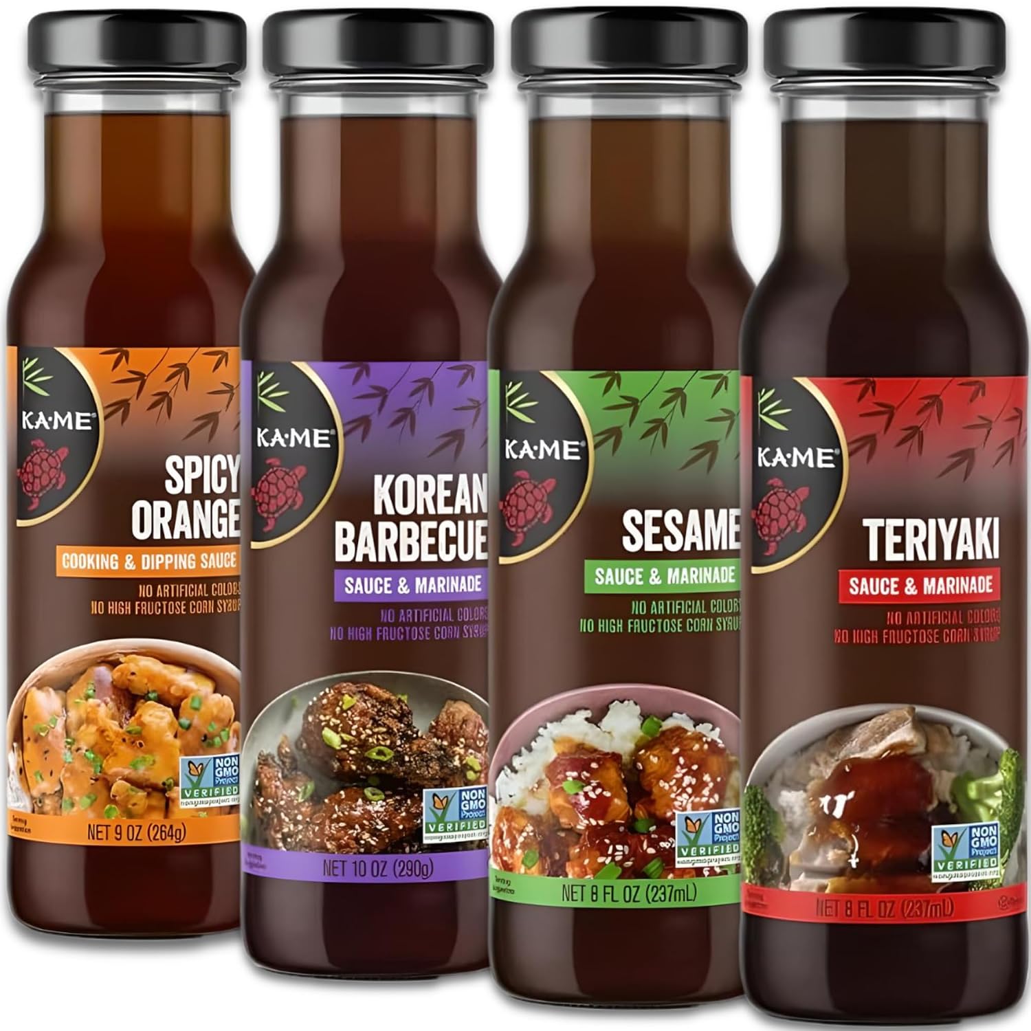 Amazon.com : KA-ME Authentic Asian Marinade Sauce Variety 8 oz Pack ...