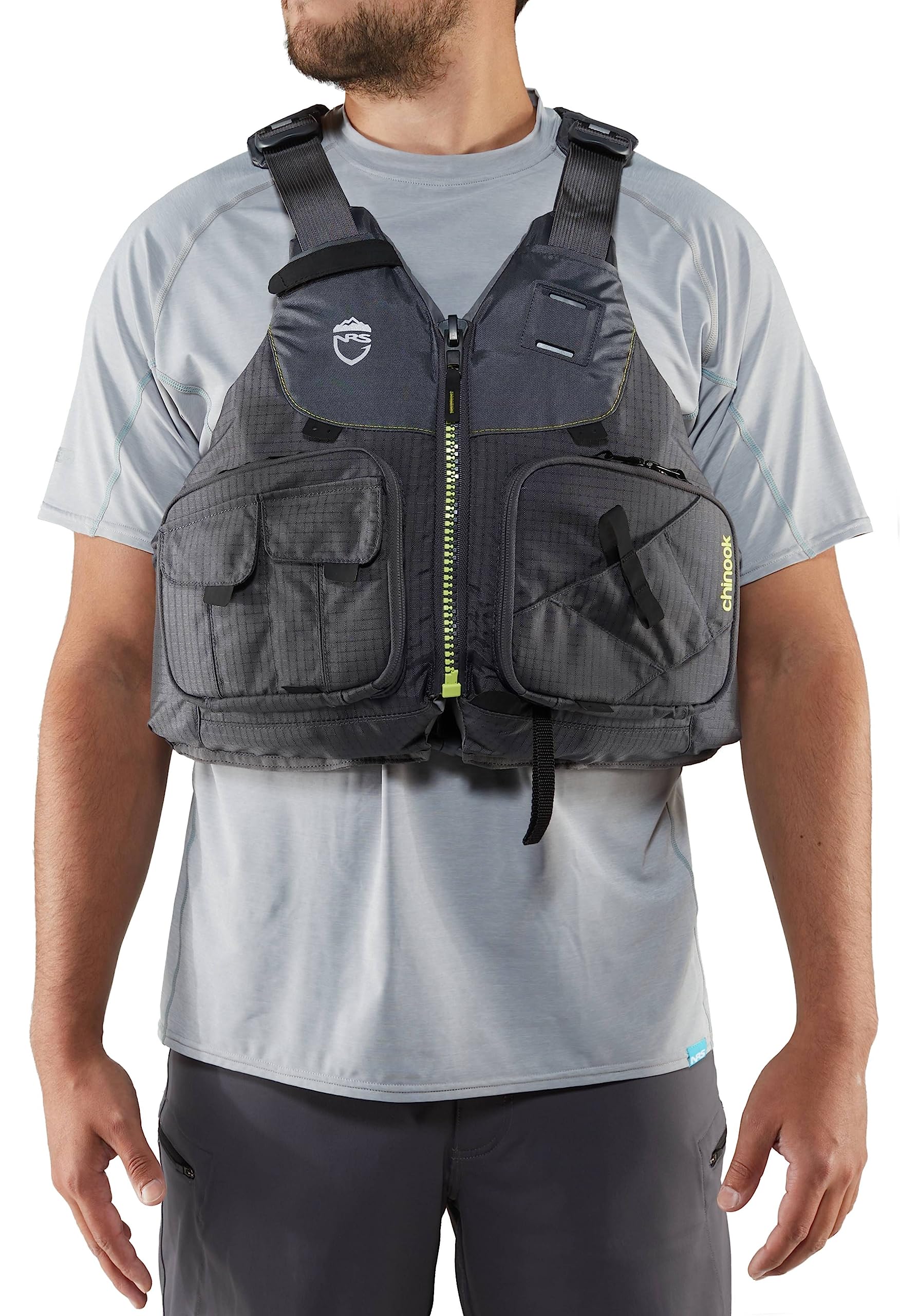 Snapklik.com : NRS Chinook Fishing Kayak Life Jacket