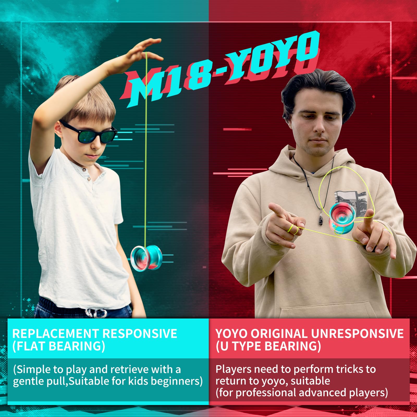 Snapklik.com : WATIEOBOO M18 Responsive Yoyo Professional, Responsive ...