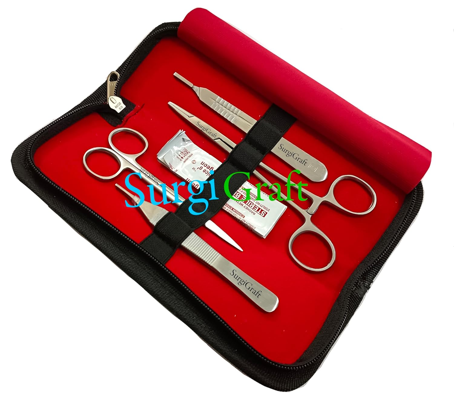 SurgiGraft Suture Set of 4 nstrument 6’’ Needle Holder, 5’’ Adson ...