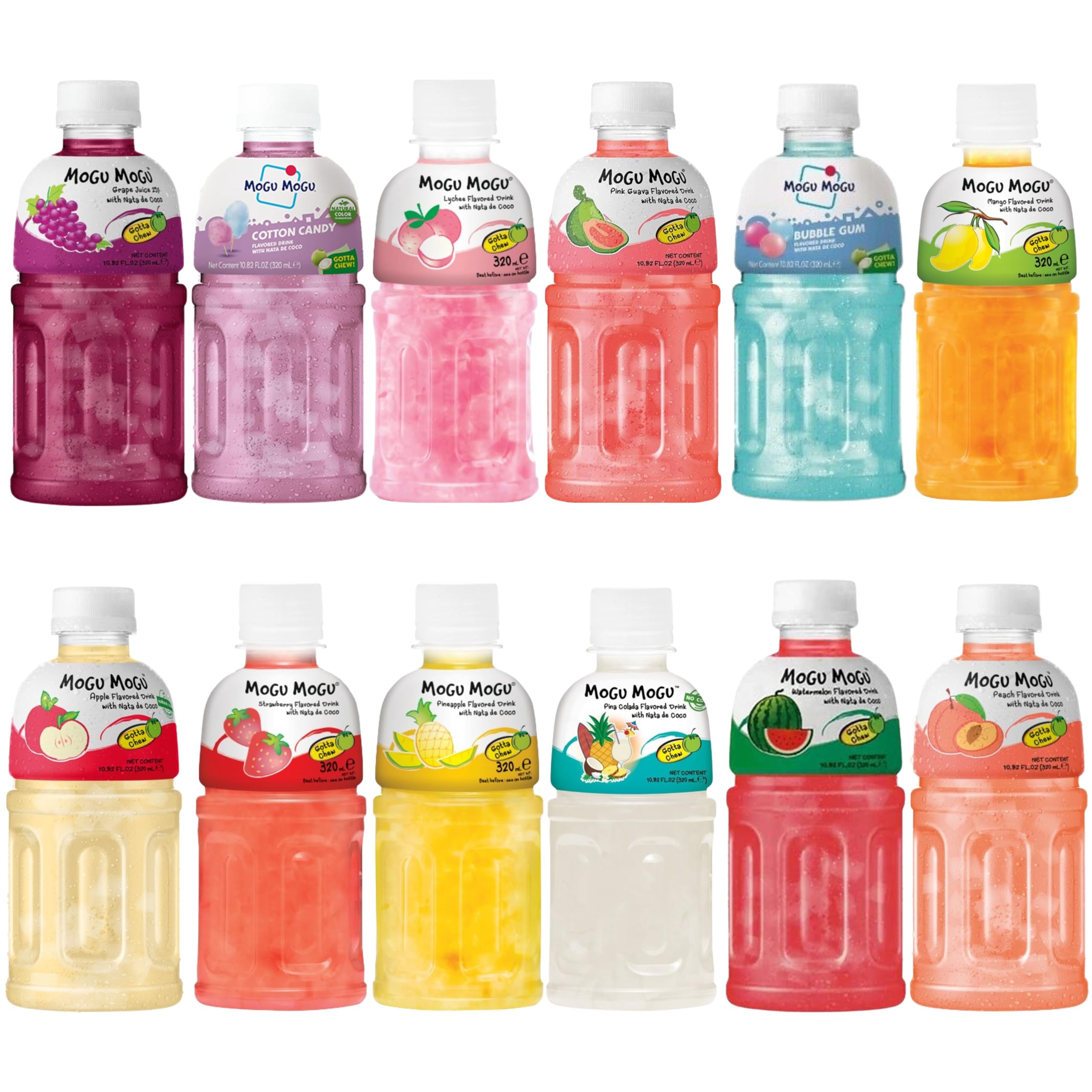 Mogu Mogu Nata De Coco Combo | Jelly Texture Fun Refreshment | 320ml ...