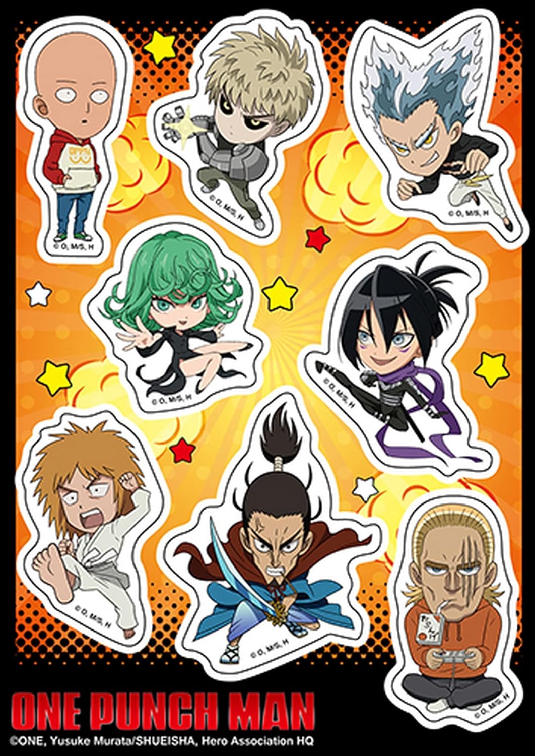 Amazon.com: One Punch Man S2- SD Sticker Set 5"X7" : Toys & Games