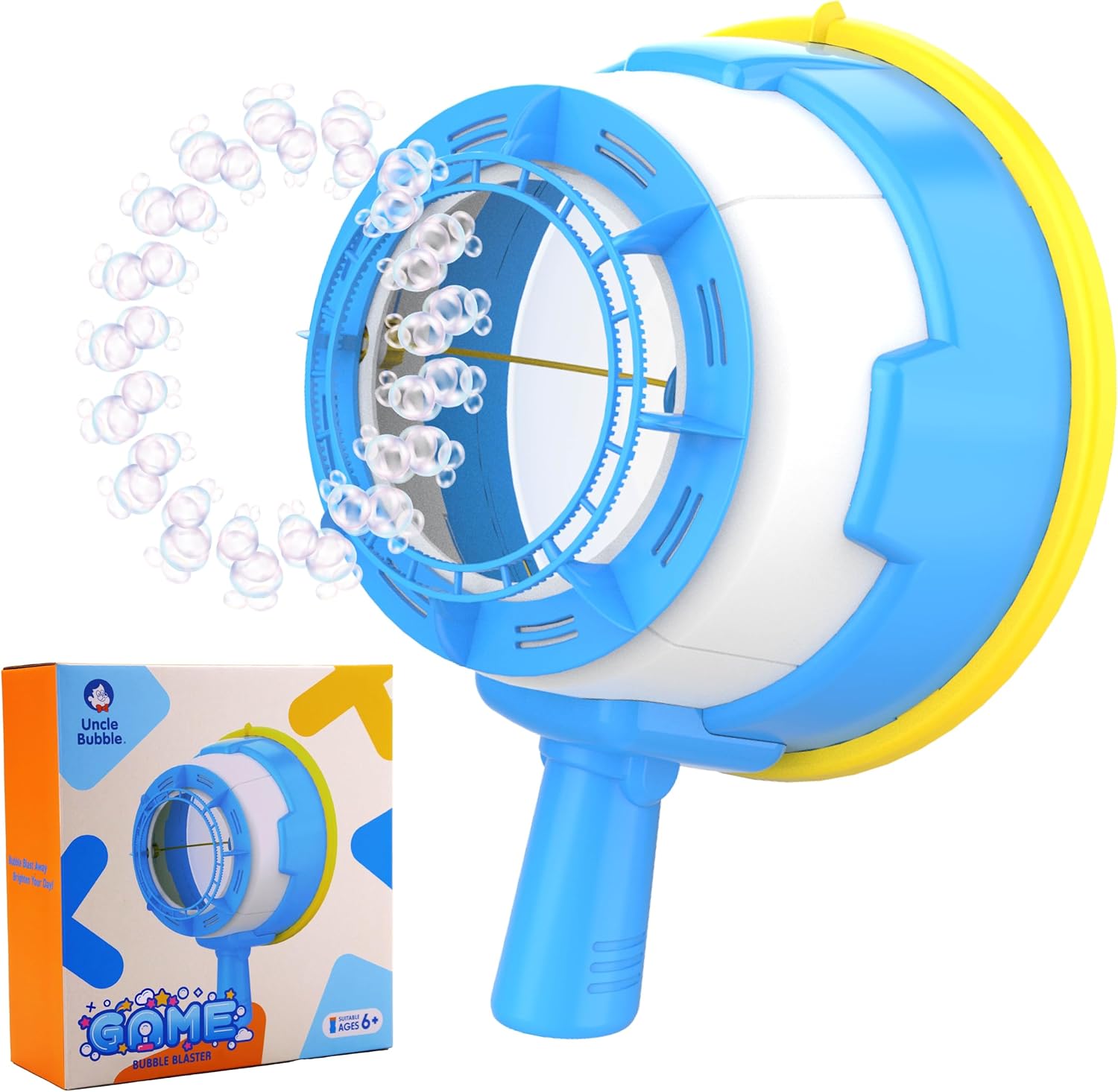 Amazon.com: Uncle Bubble Vortex Bubble Maker – Create Swirling Rings of Bubbles with a Fun ...