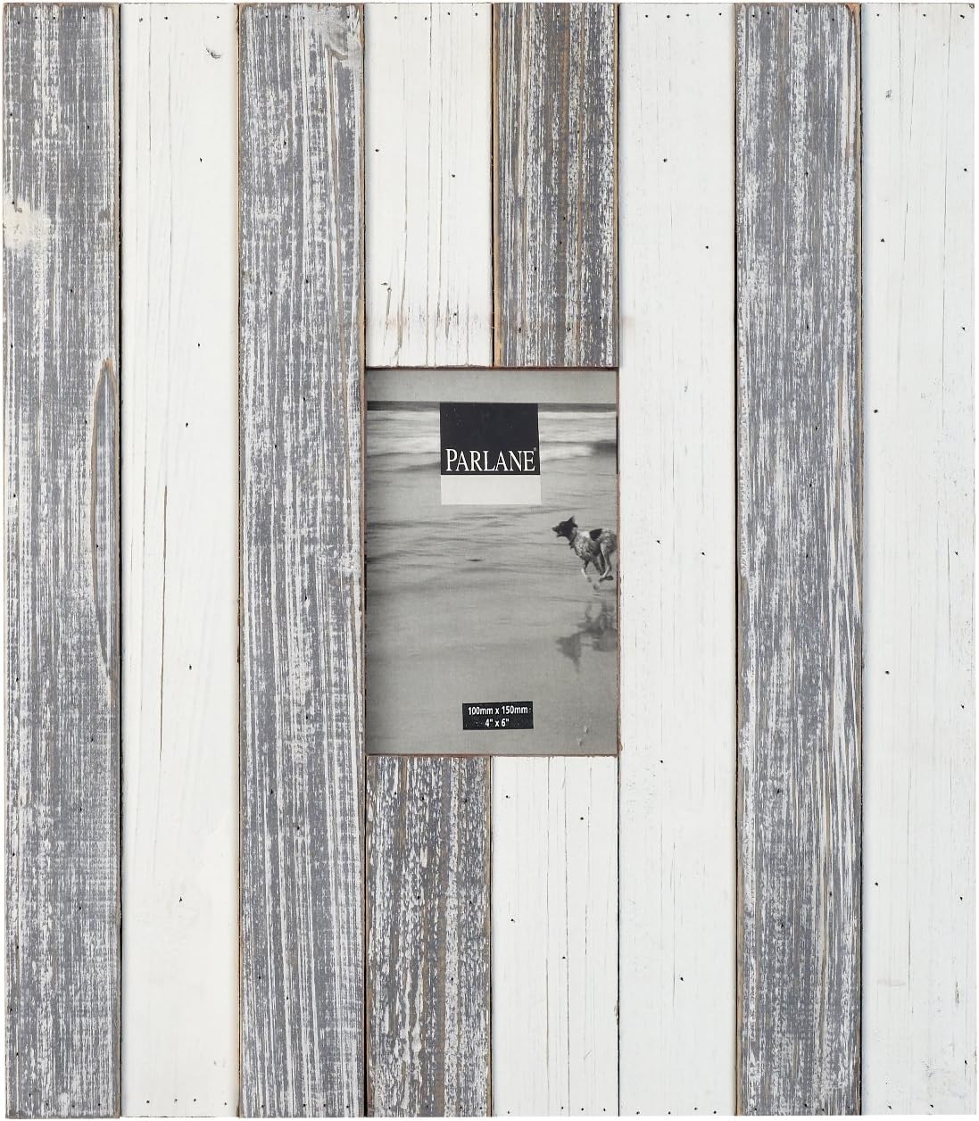 Amazon.com - Wooden Blue and White Striped Distressed Photo Frame ...