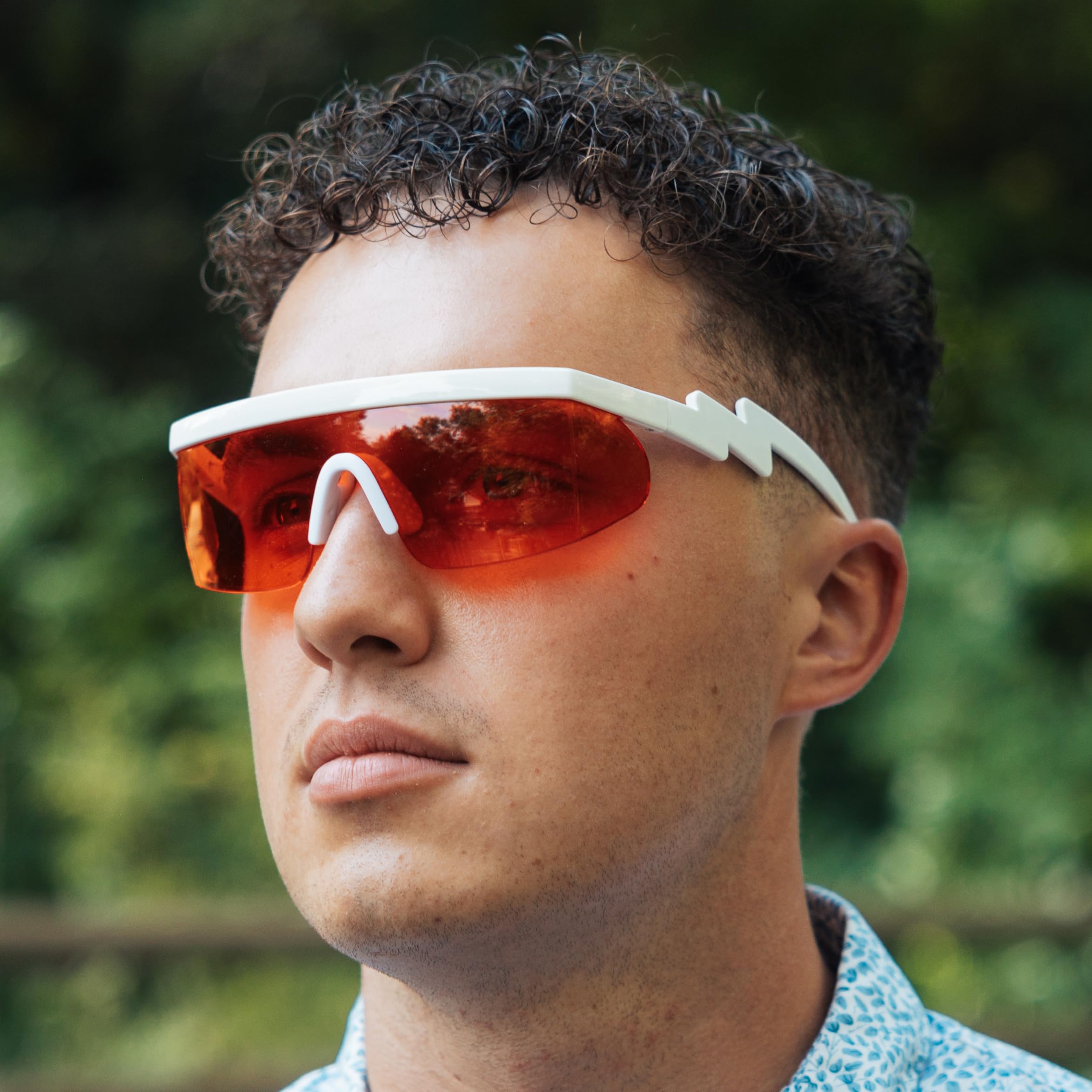 Snapklik.com : ShadyVEU Semi Rimless 80s Neon Colorful Transparent ...