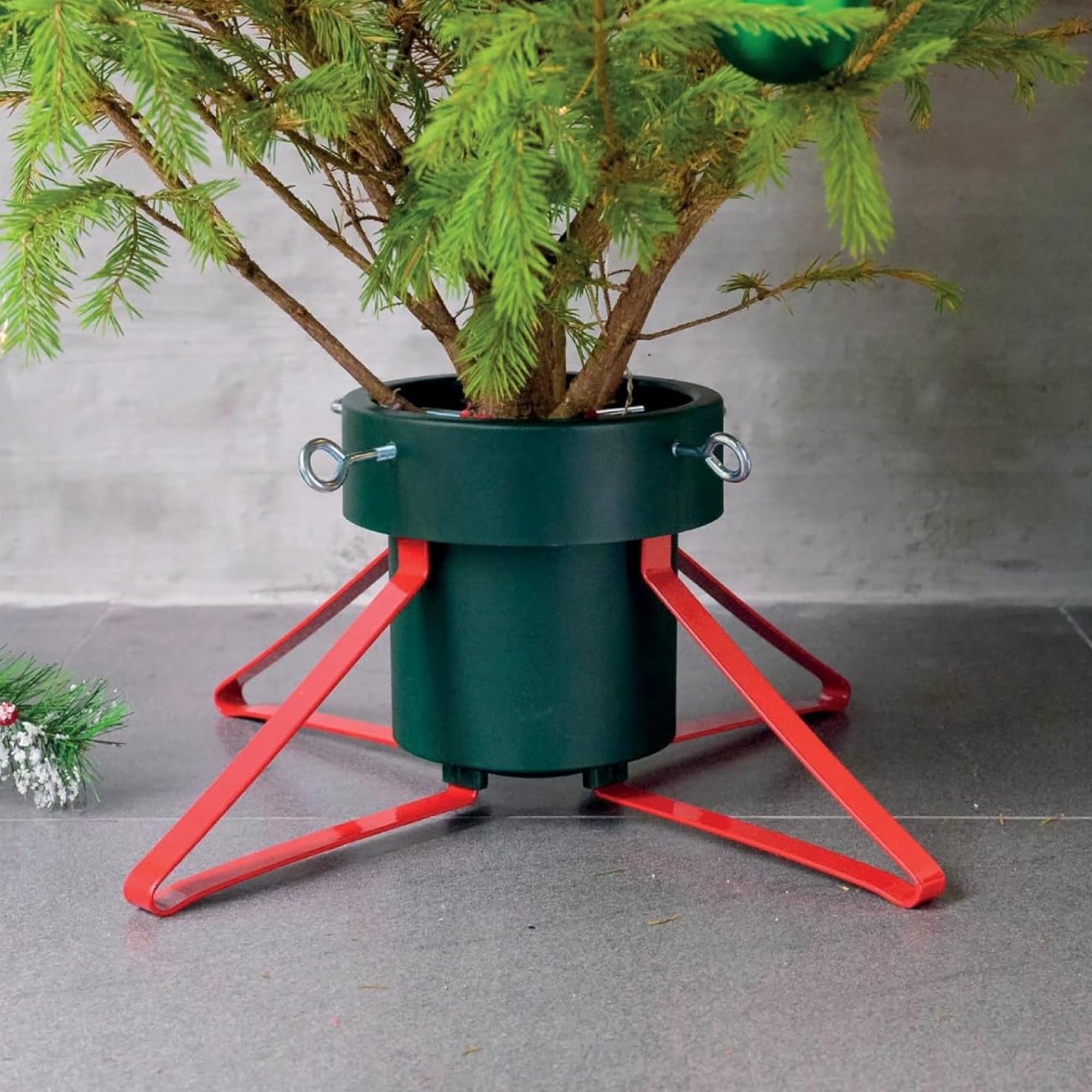 Just for Christmas Tree Stand for Real Trees Including 4 Screw Gripper ...
