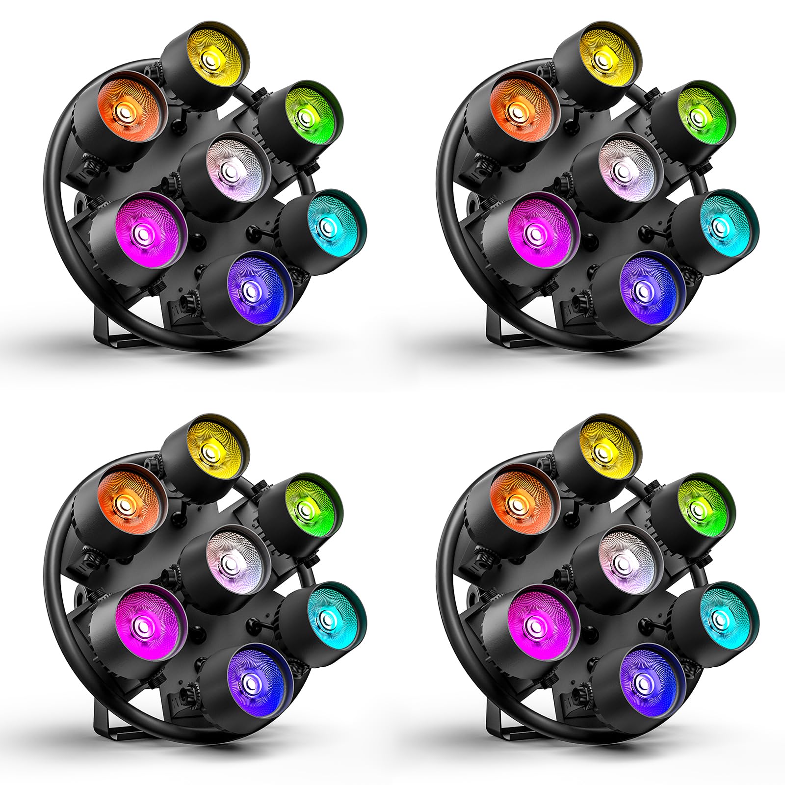 Amazon.com: 350W Stage Lights, Nitehop RGB DJ Par Light with 7X50W ...