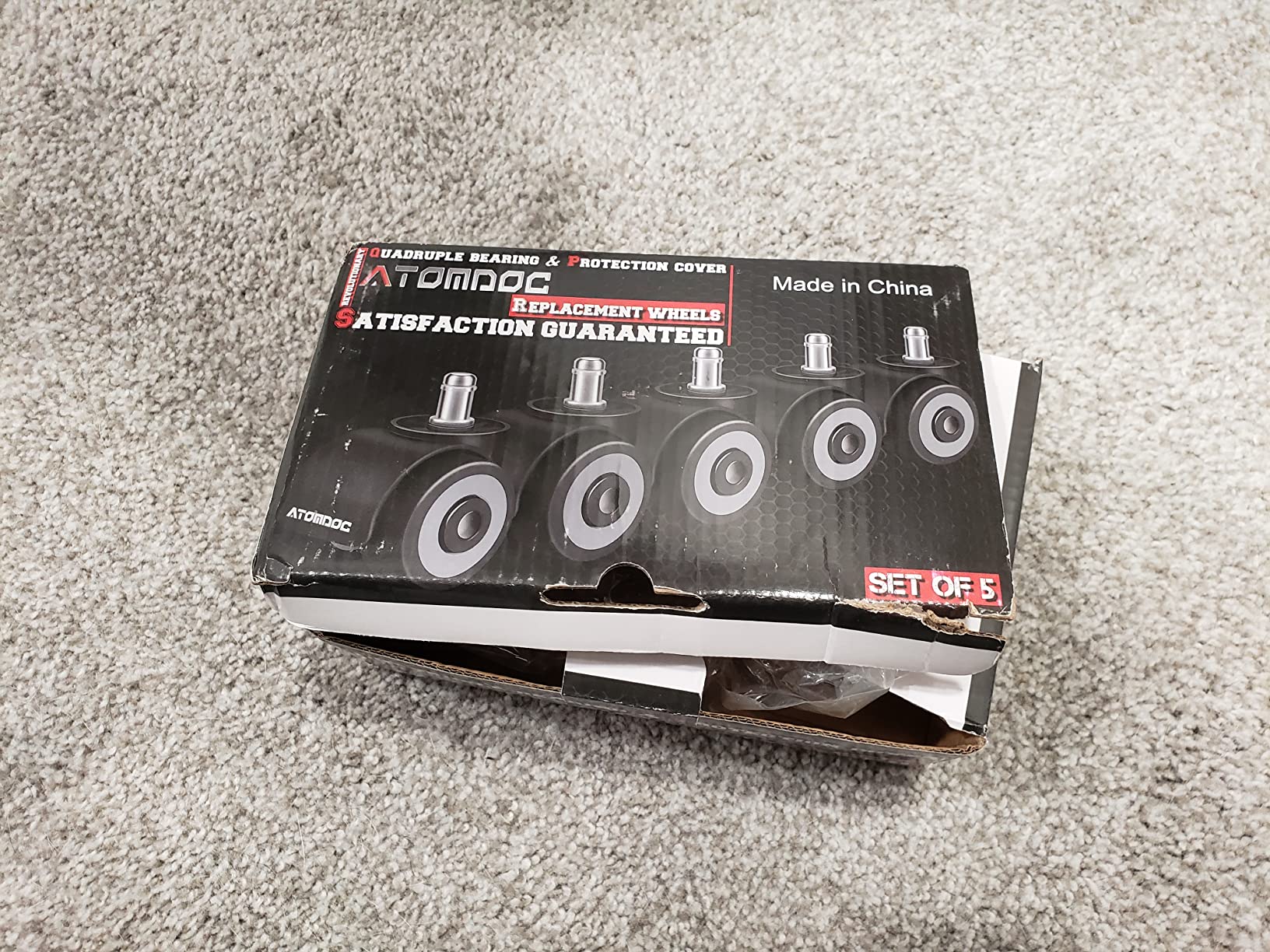 $6/mo - Finance Office Chair Caster Wheels by ATOMDOC, 2" Newly ...