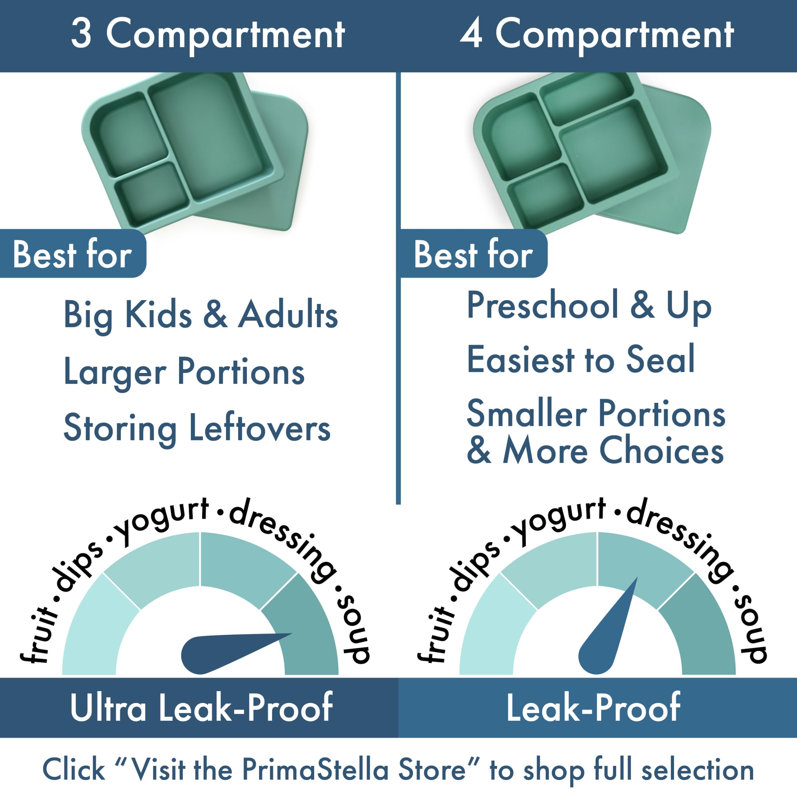 Snapklik.com : PrimaStella Unbreakable Silicone Lunch Box For Kids And ...