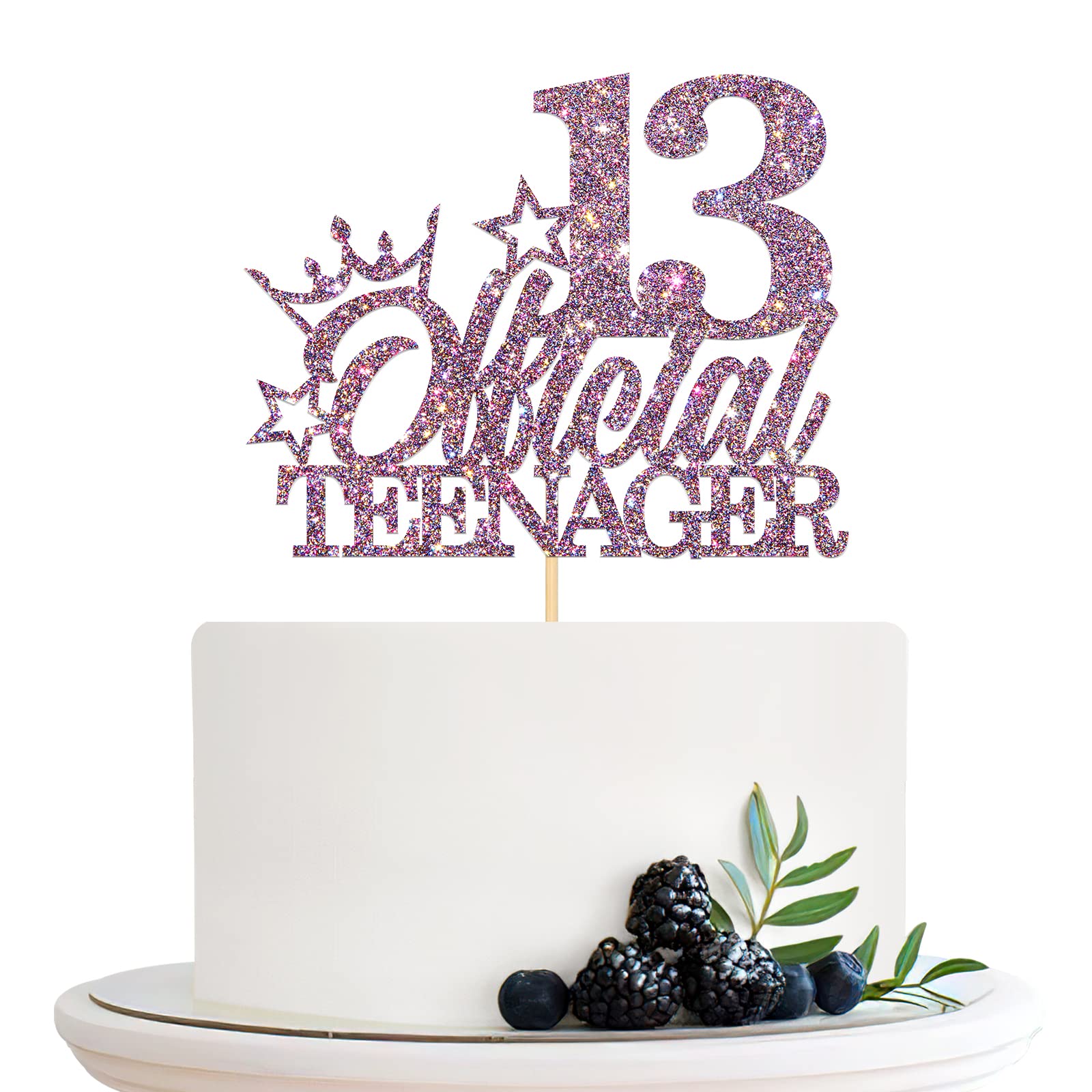 Buy Halodete Official Teenager 13 Cake Topper, Boy or Girl 13th ...