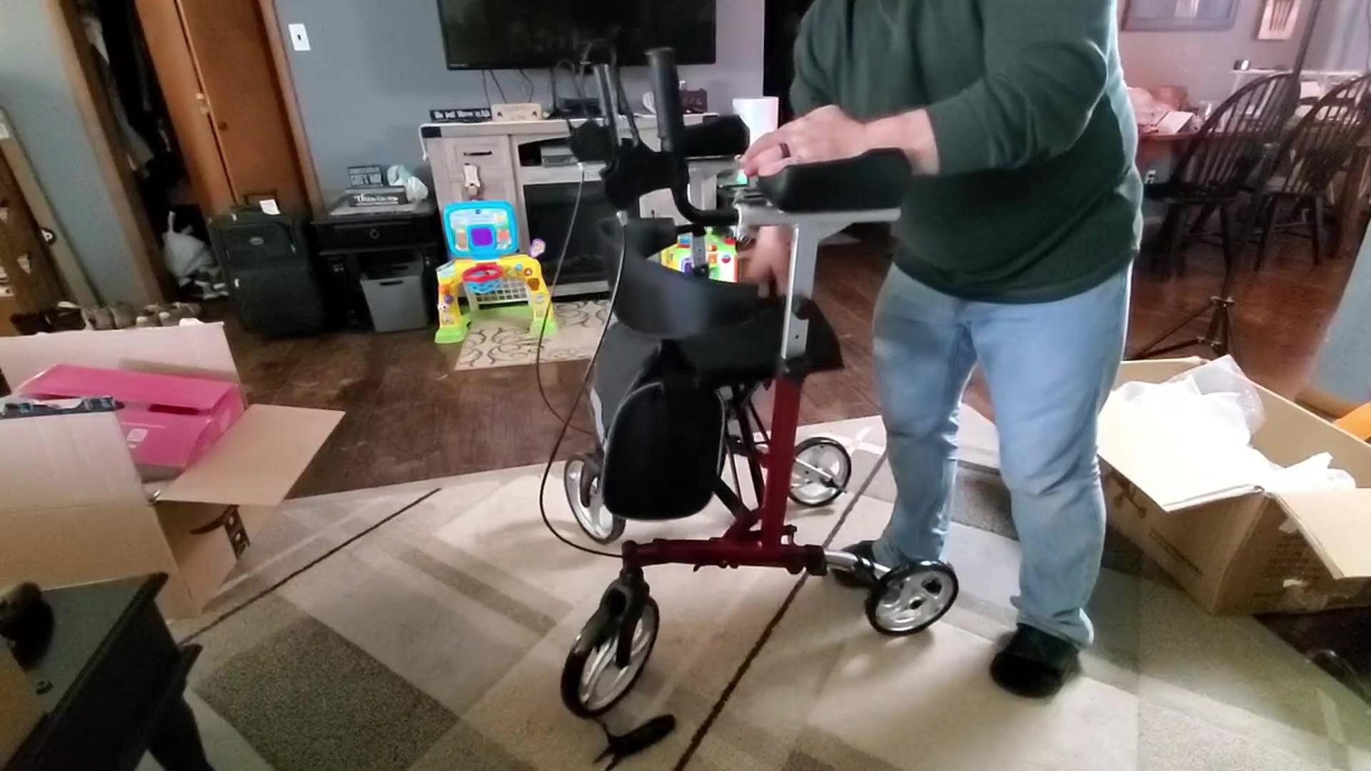 Watch Assembly instructions for the walker with seat. on Amazon Live