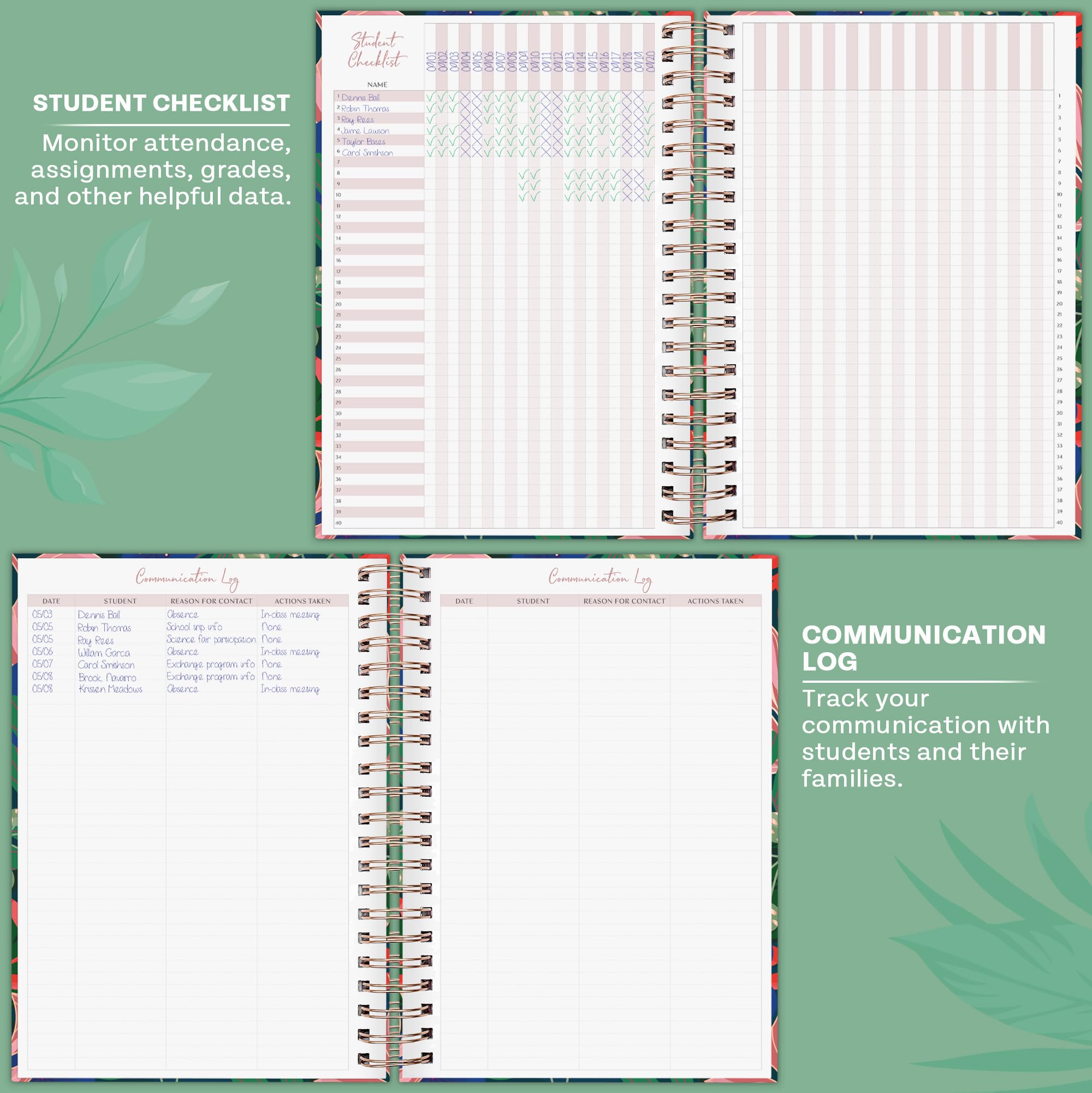 Snapklik.com : PLANBERRY Teacher Planner Undated School Year Plan Book ...