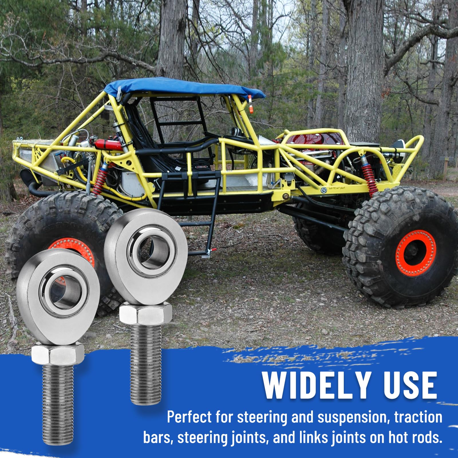 Snapklik.com : 1/2” Heim Joint Rod End Kit, Left And Right Hand Thread ...