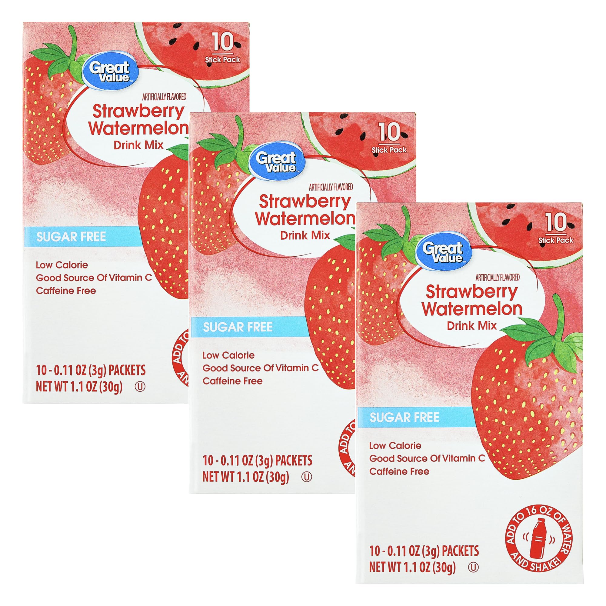 Amazon.com : Drink Mix Bundle - 3 Boxes with 10 Packets Per Box - Low ...