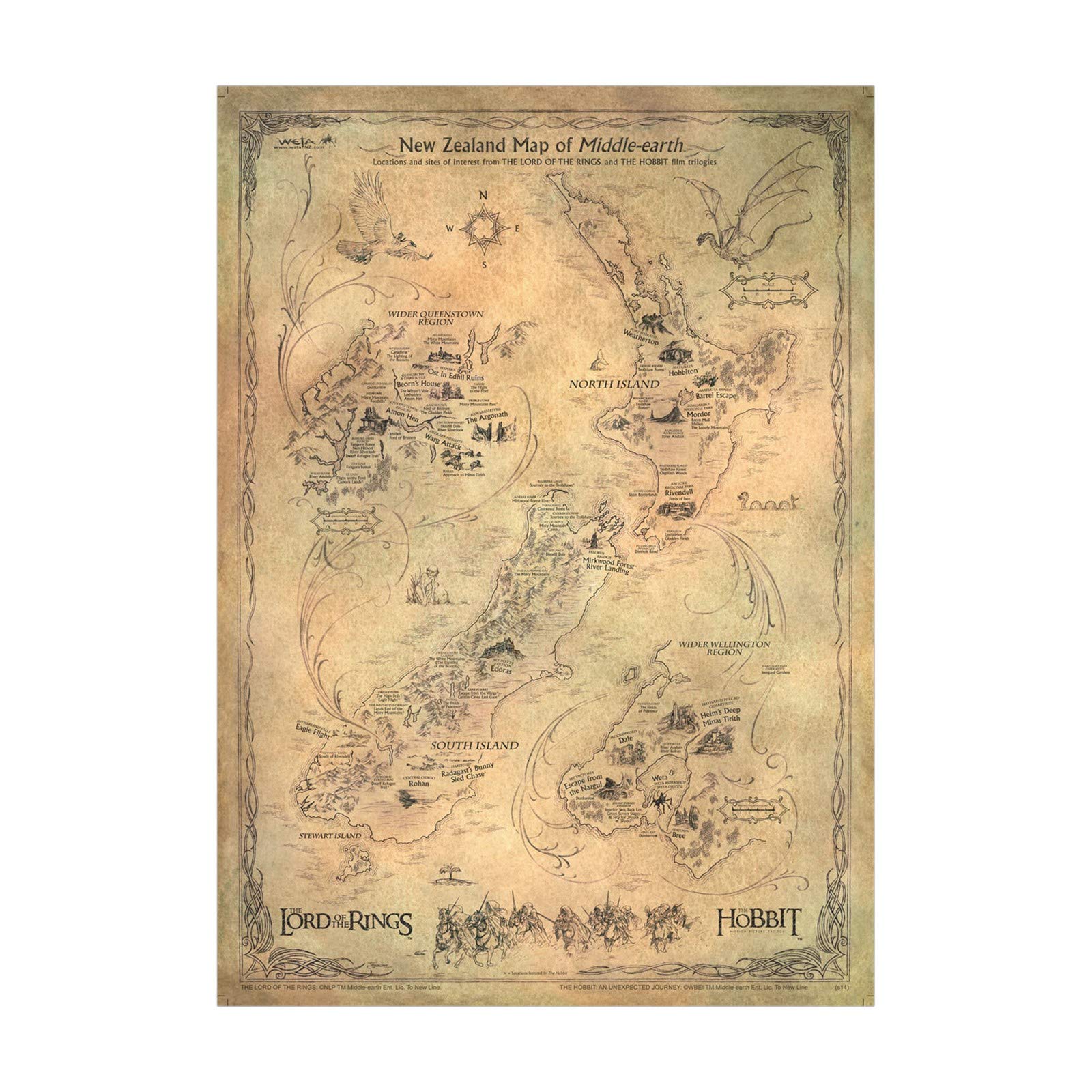 Middle Earth Map Lord Of The Rings