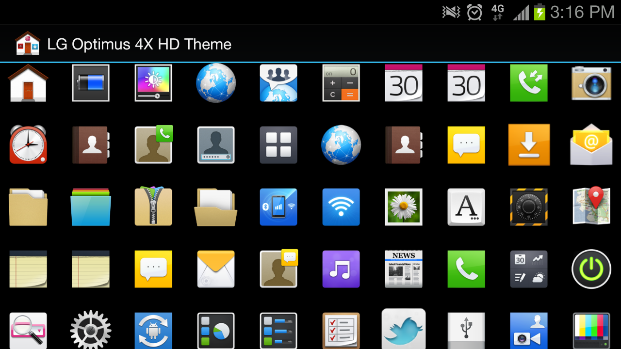 LG Optimus 4X HD Launcher Theme - App on Amazon Appstore