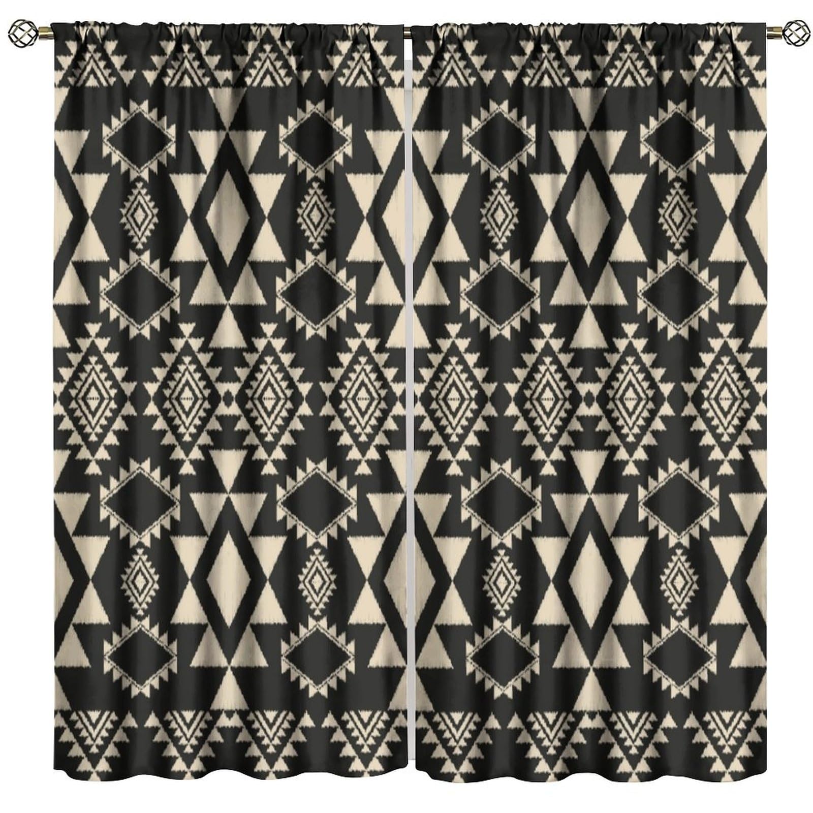 Amazon.com: Aztec Curtains, Southwestern Native Style Aztec Tribal ...