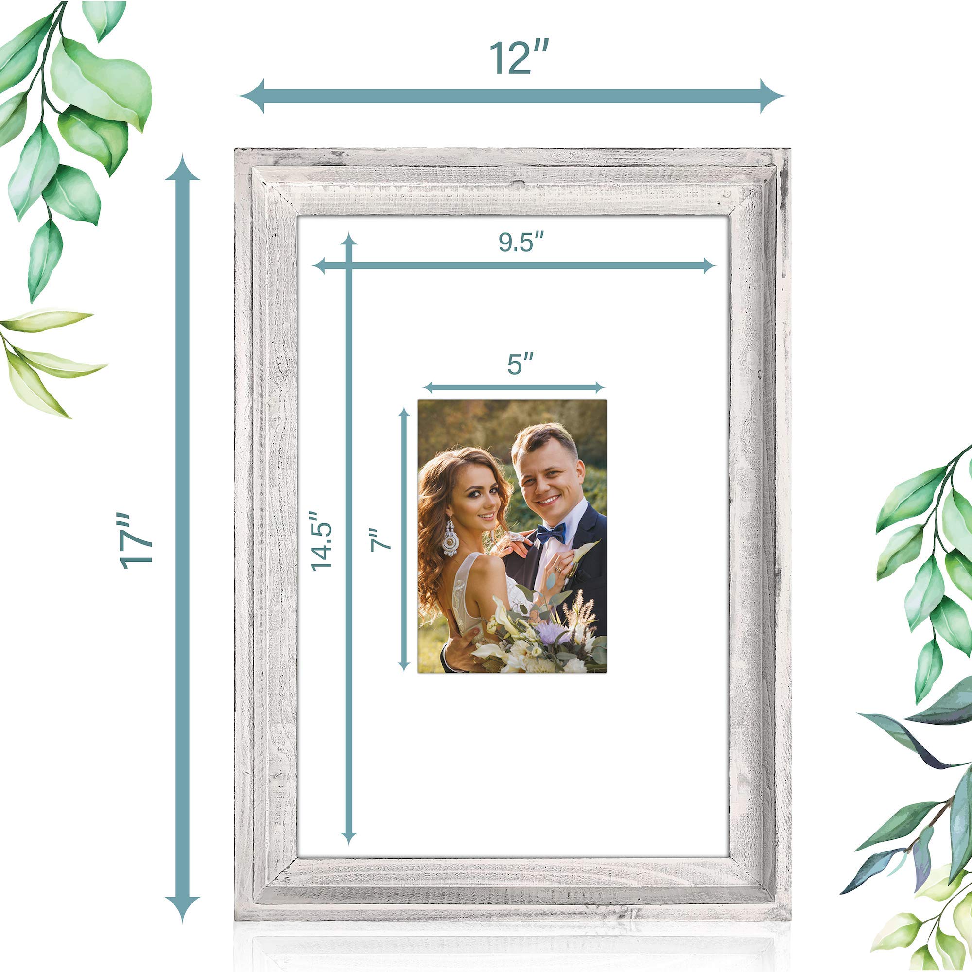 Buy Beautiful Signature Frame Guest Book Alternative - 17x12" Wood ...