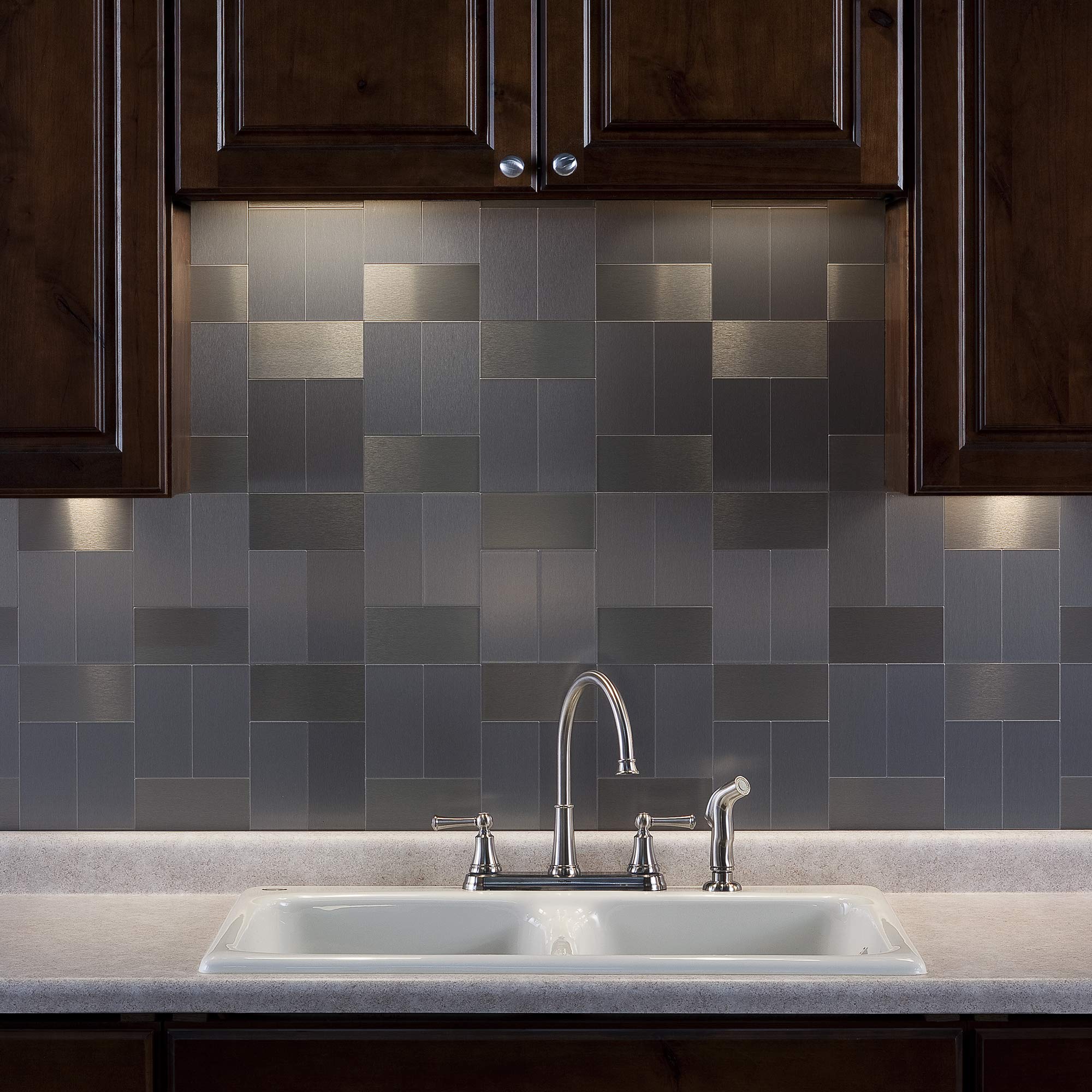 Aspect Peel And Stick Backsplash Tiles ACP SAMPLE BK04X12MM Aspect