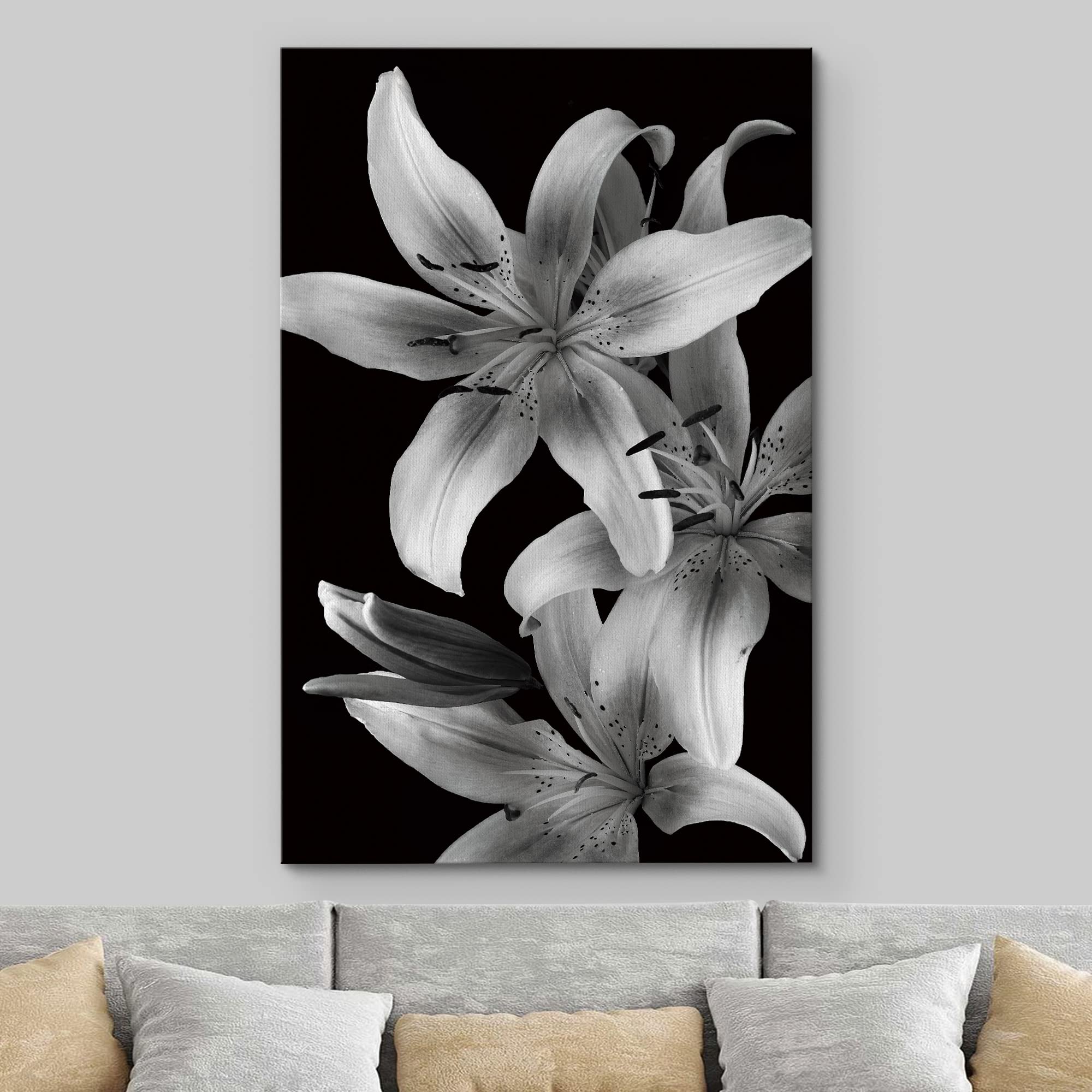 Tiger Lily Drawings Black And White