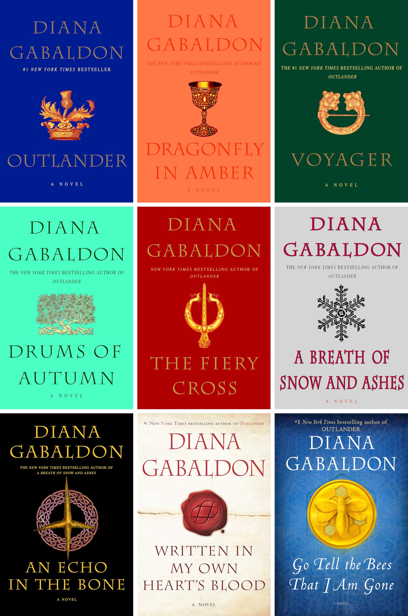 Outlander Complete Hardcover Series Set (Books 1-9) by Diana Gabaldon ...