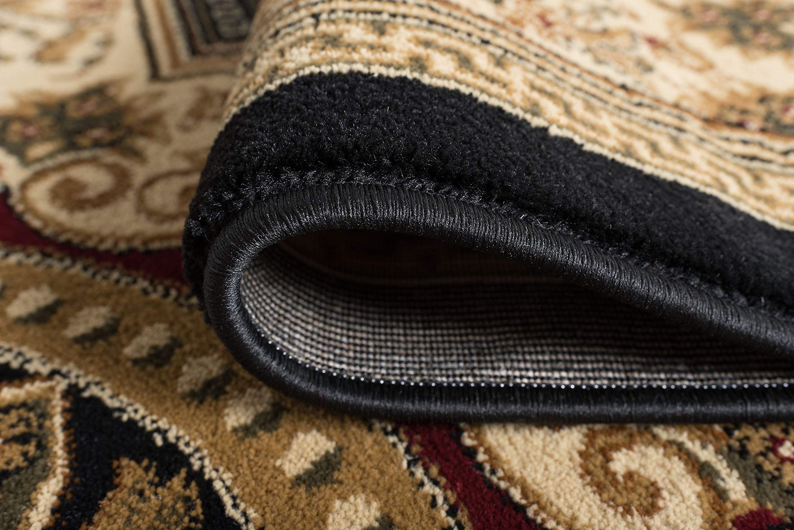 Jayden Traditional Oriental Black Scatter Mat Rug, 2' x 3'