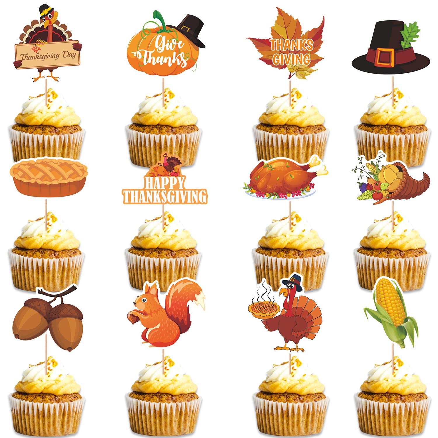 Thanksgiving Cupcake Clipart