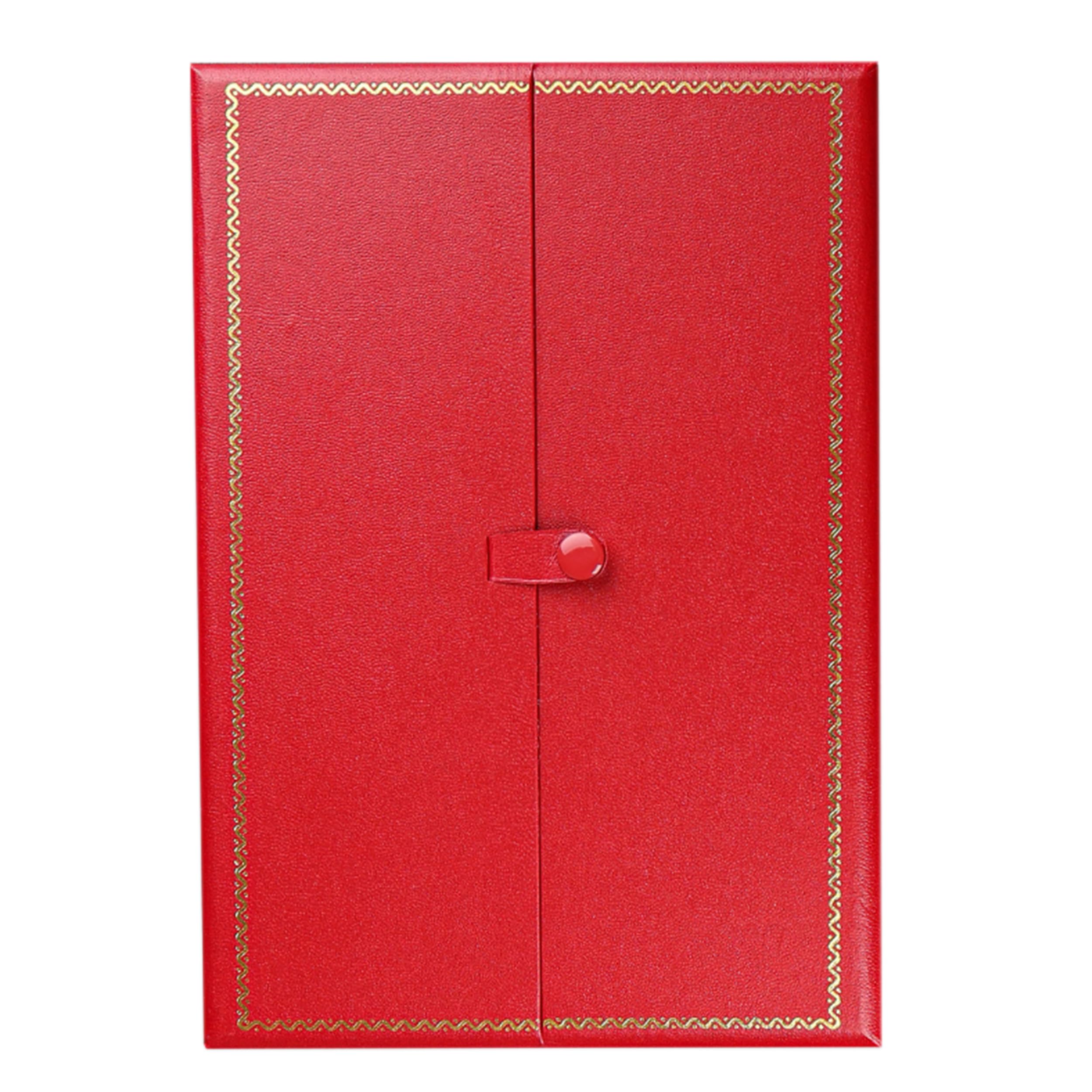 Amazon.com: Novel Box Two-Door Red Jewelry Box for Ring, Earring ...