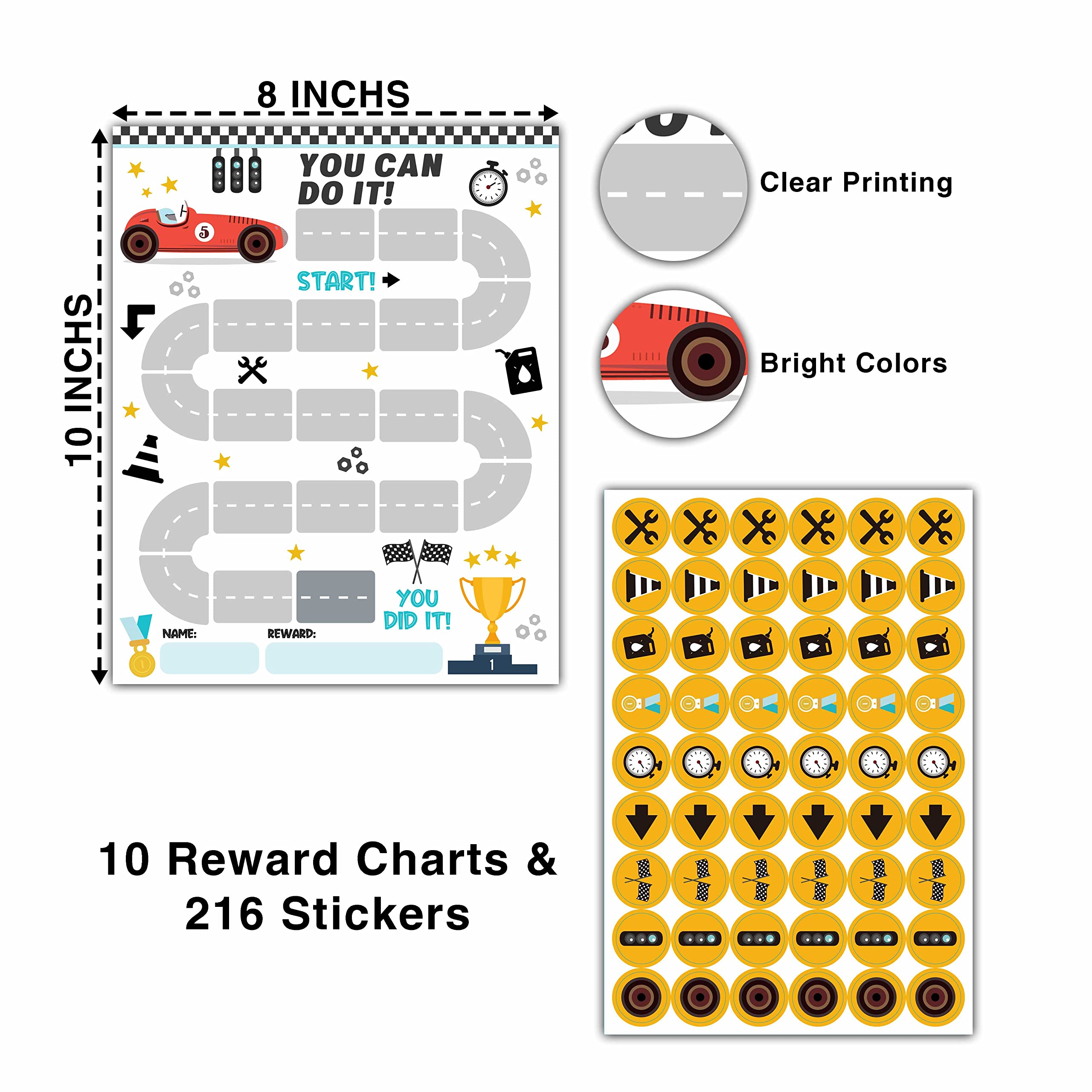 Car Sticker Reward Chart Printable Car Reward Charts | Star Charts For