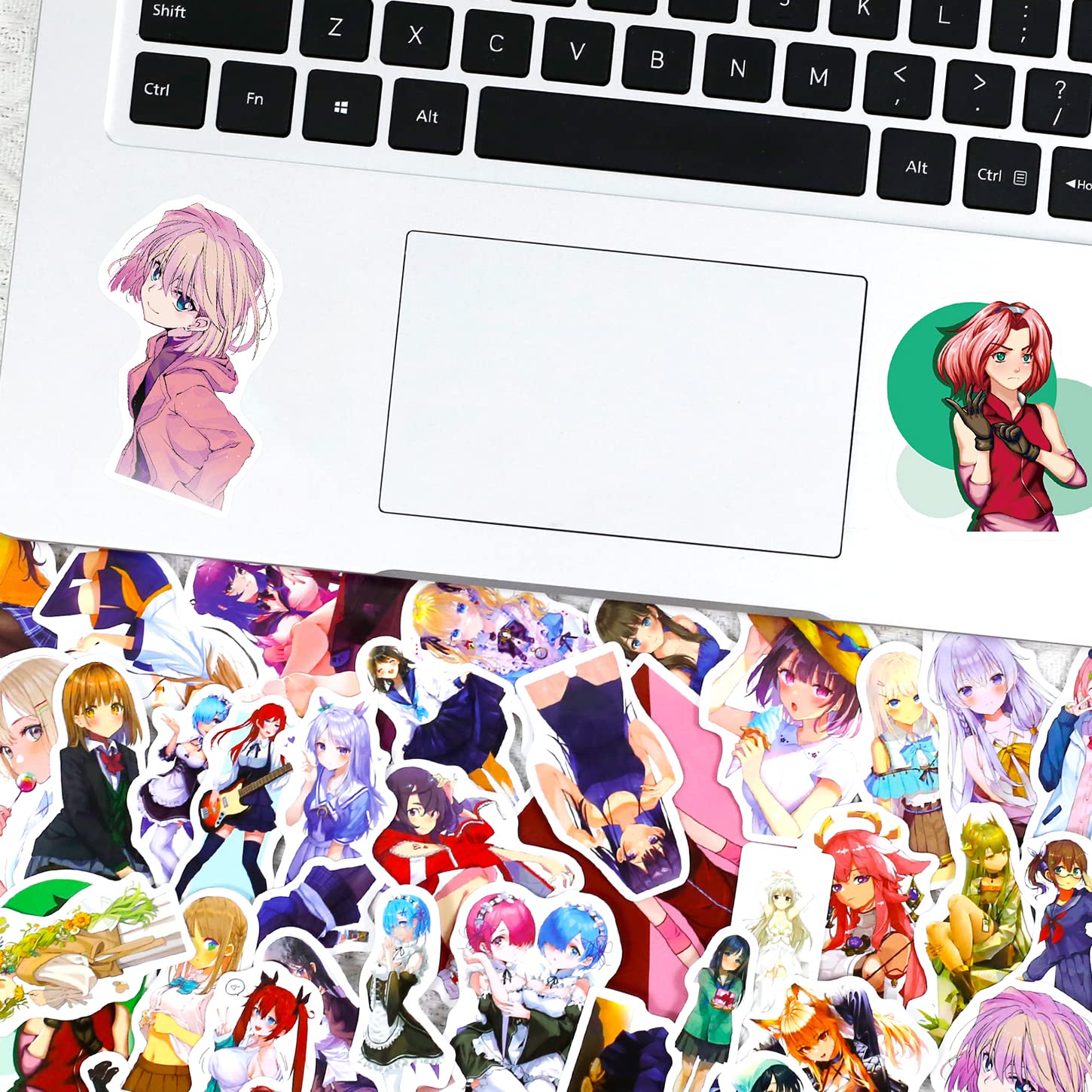 Snapklik.com : 50Pcs Anime Girl Vinyl Stickers, Waterproof Cartoon Girl ...