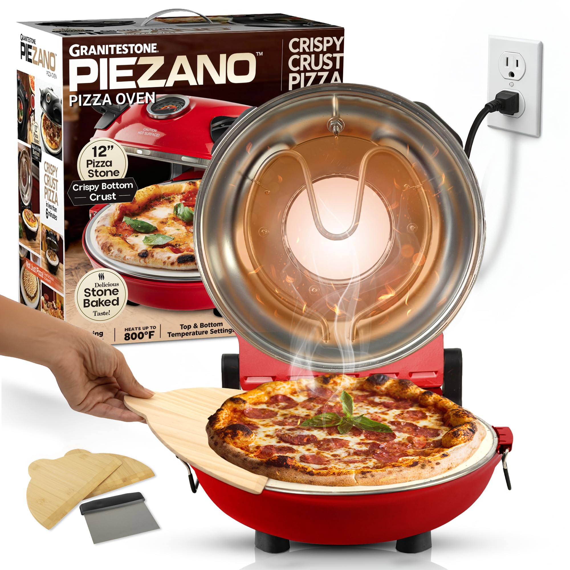 PIEZANO Crispy Crust Pizza Oven Review: Best Indoor Countertop Pizza ...