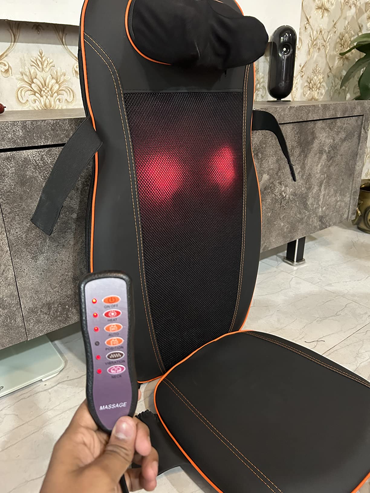 VRINIV PREMIUM Portable Back and Neck Massager for Pain Relief Kneading ...