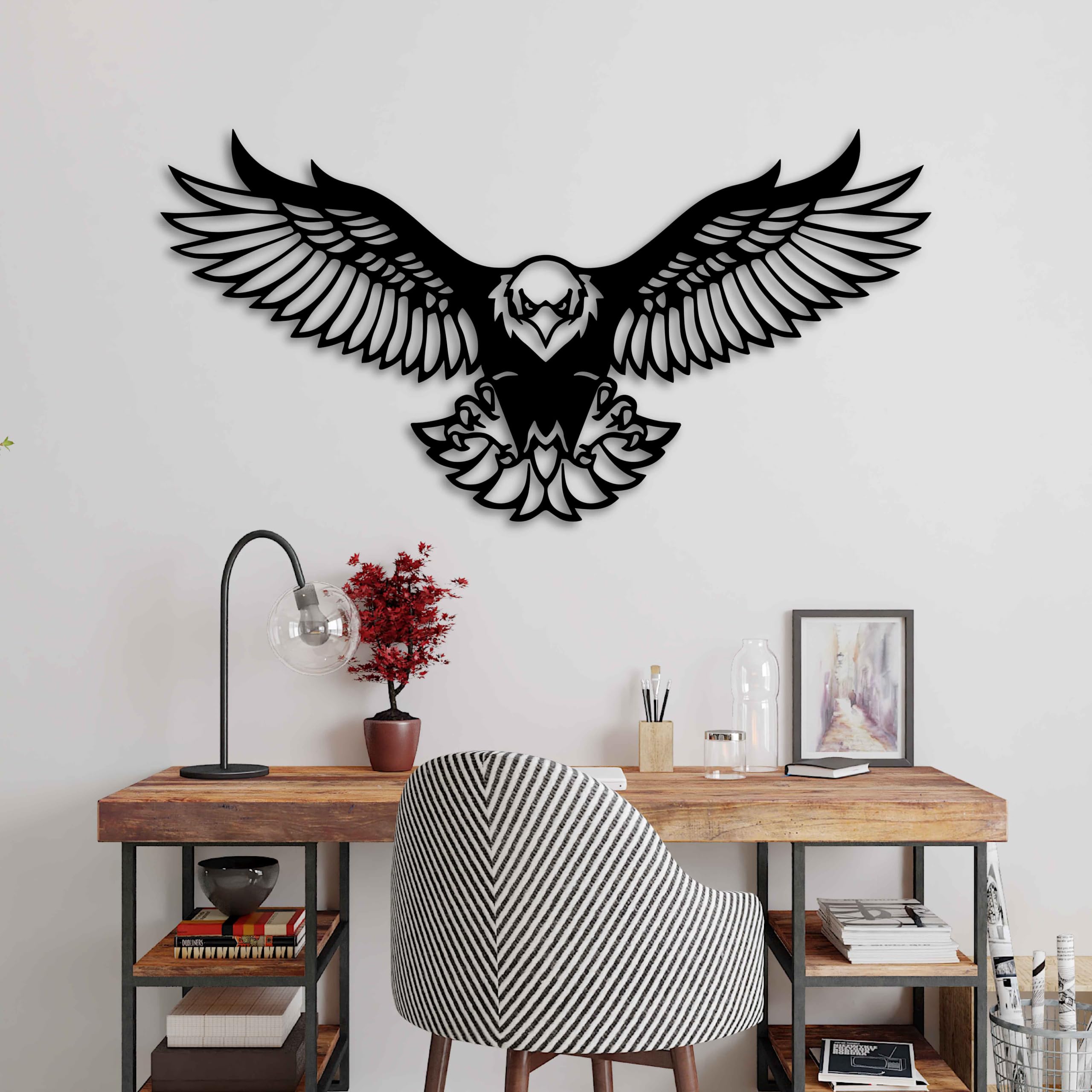 Amazon.com: KAWA METALWORKS Eagle Metal Wall Art, American Eagle Metal ...