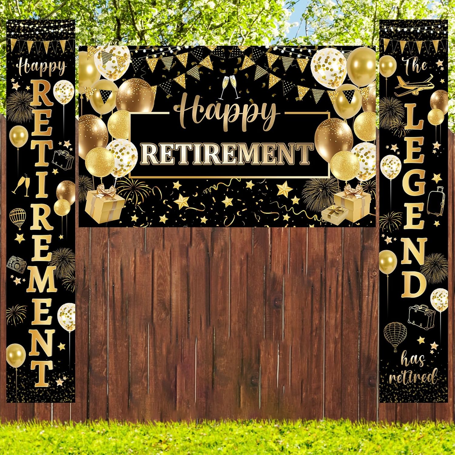 Retirement Party Decorations for Men Women, Happy Retirement ...