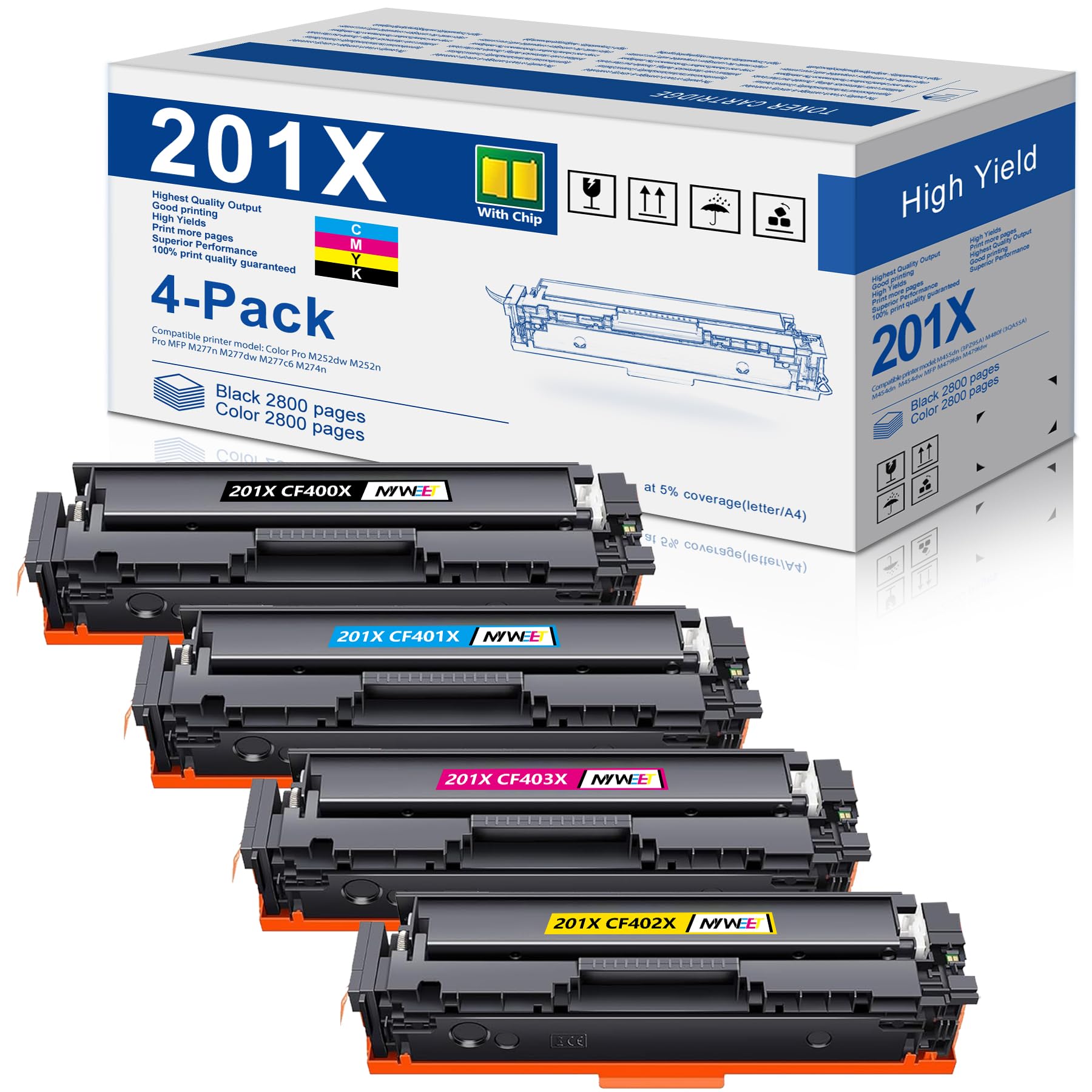 Amazon.com: 201X Toner Cartridge Replacement for HP 201X Toner ...
