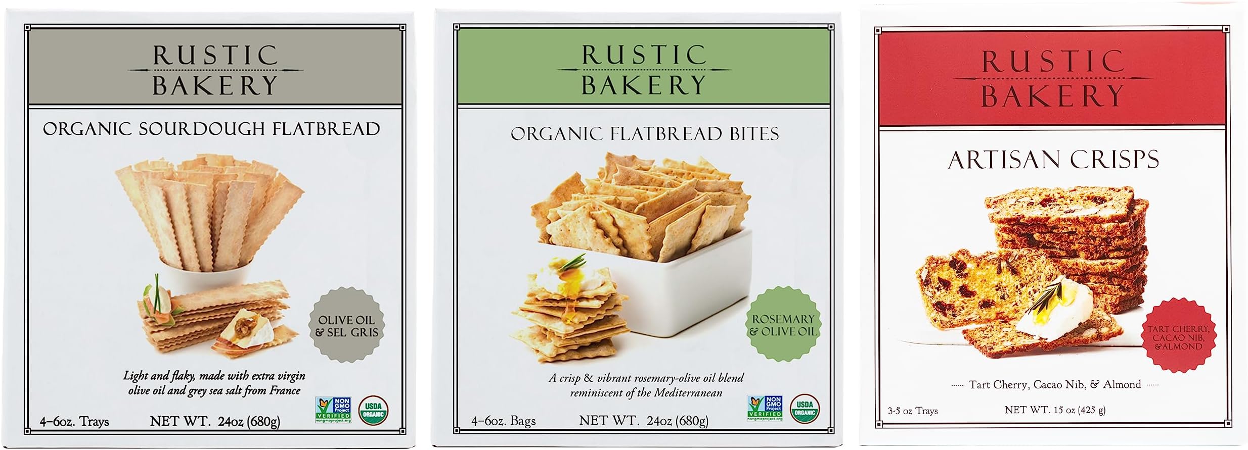 Amazon.com: Rustic Bakery Cracker Collection - Sel Gris Flatbread ...