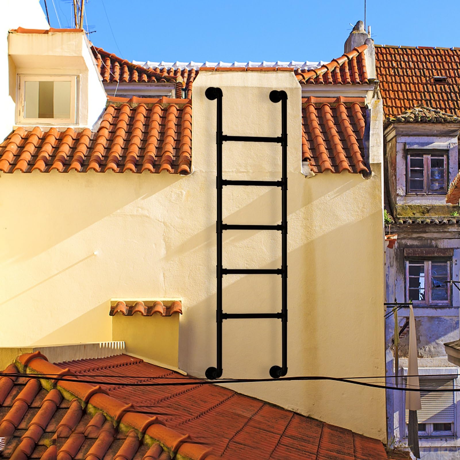 Fire Escape Ladder - Emergency Egress Ladder Basement Window Well ...