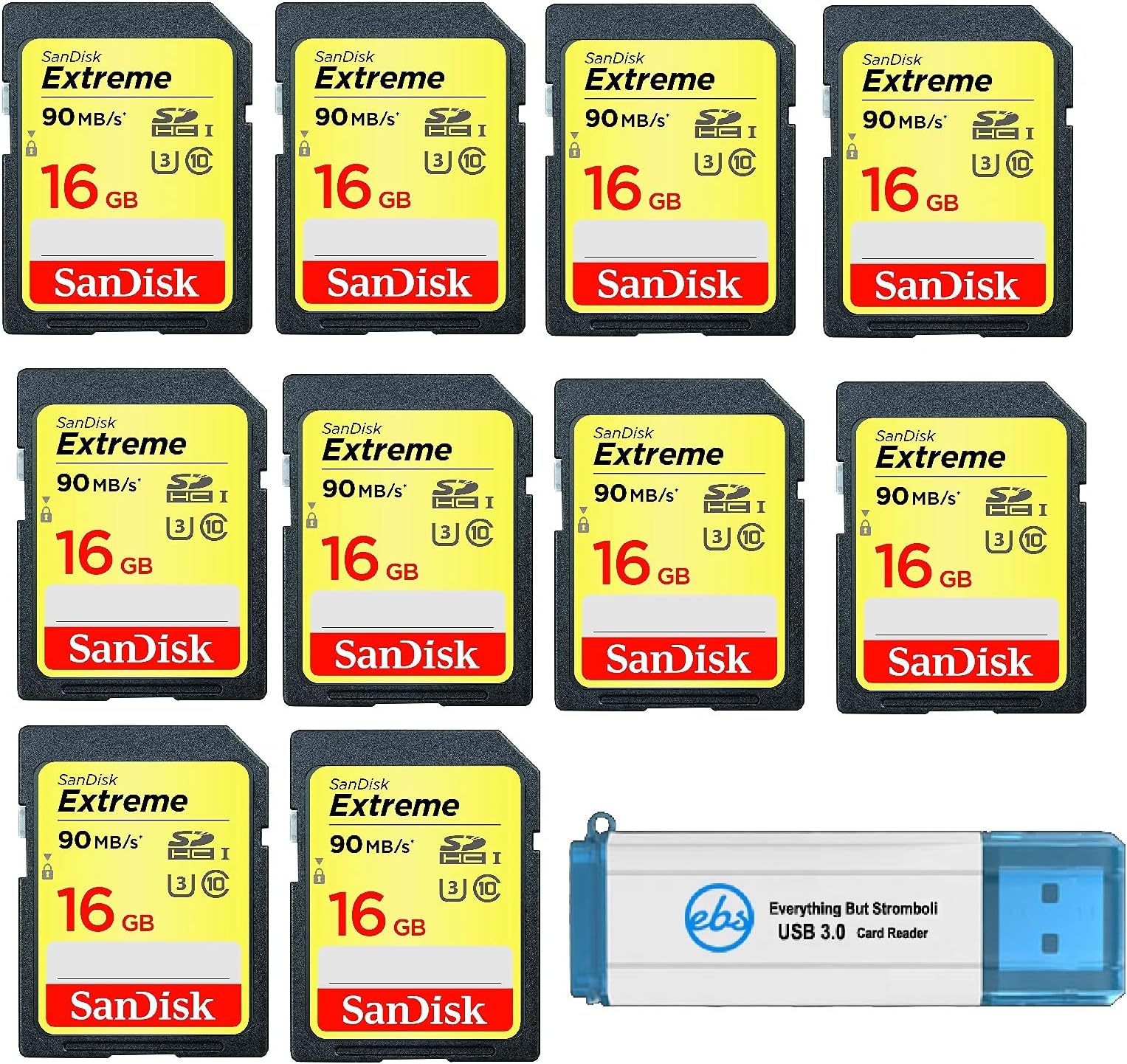 Amazon.com: SanDisk Extreme 16 GB SDHC Class 10 UHS-1 Flash Memory Card ...