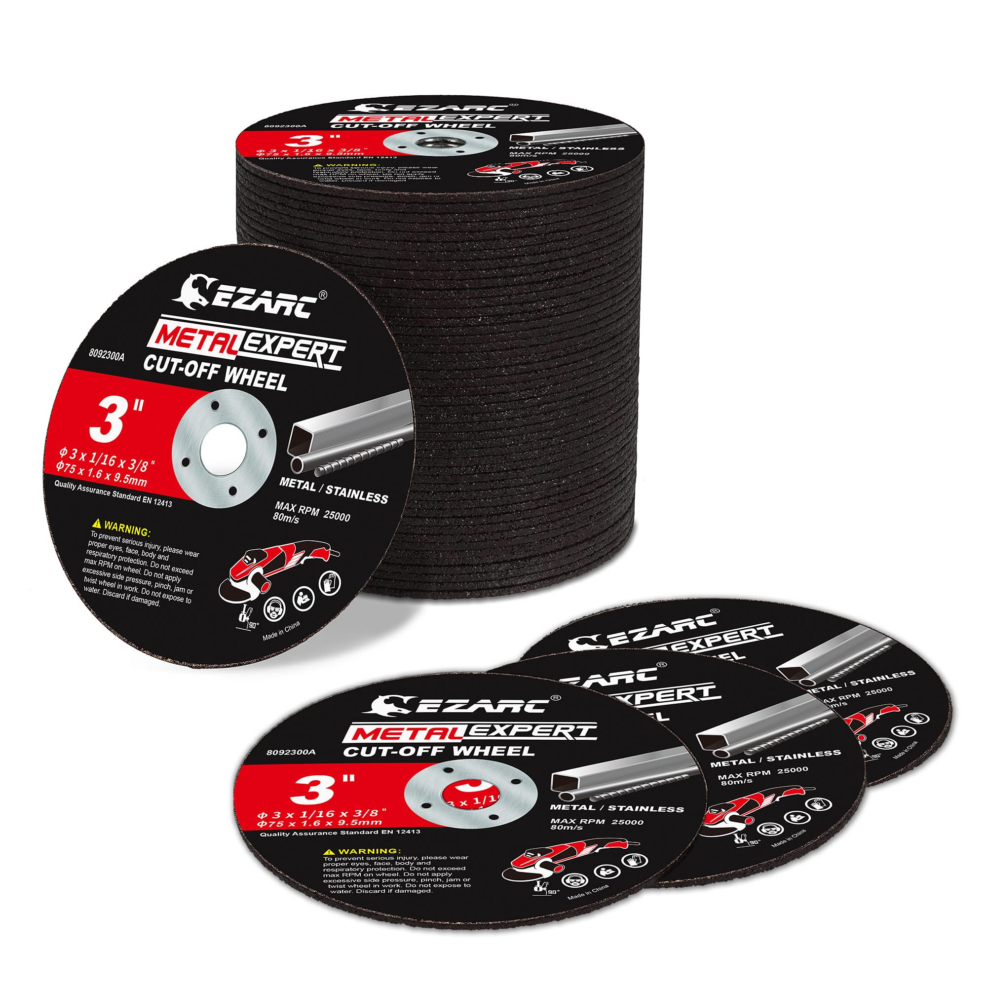 Snapklik.com : Cut Off Wheel 50 Pack, 3" X .045" X 7/8" Cutting Wheel ...