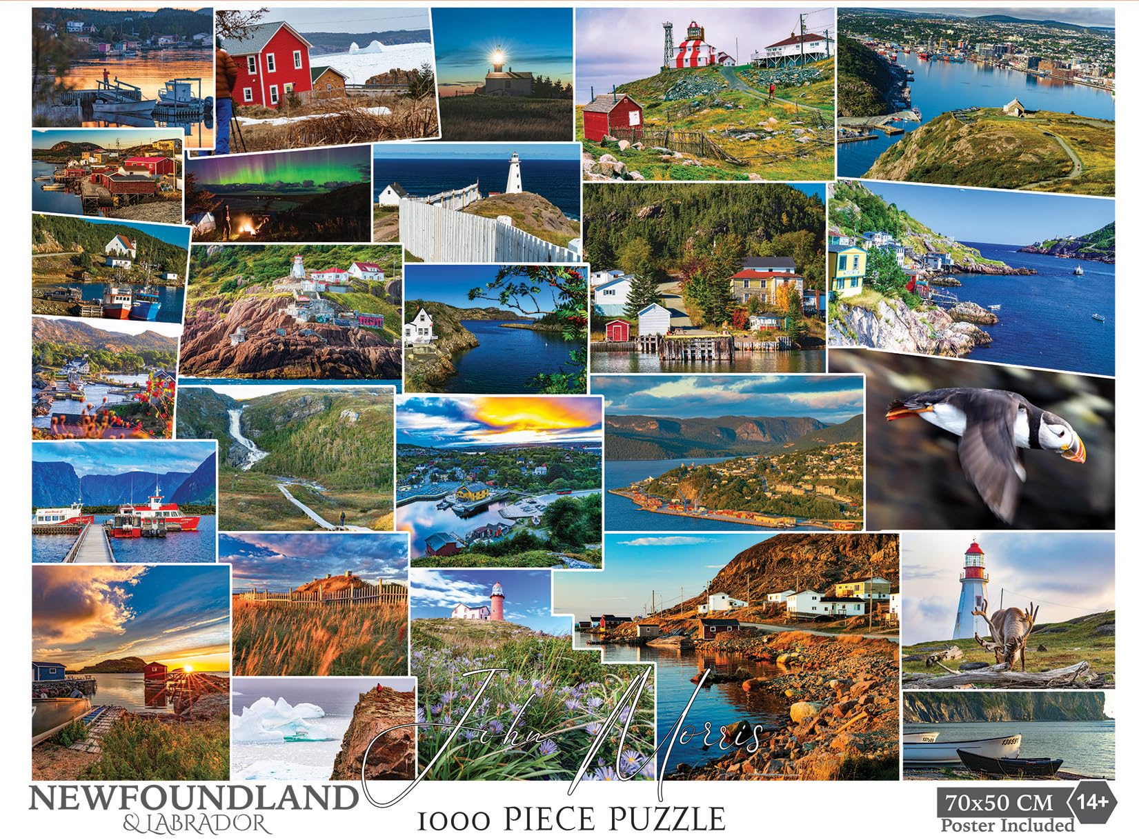 Newfoundland & Labrador Collage 1000 Piece Jigsaw Puzzle by John Morris ...